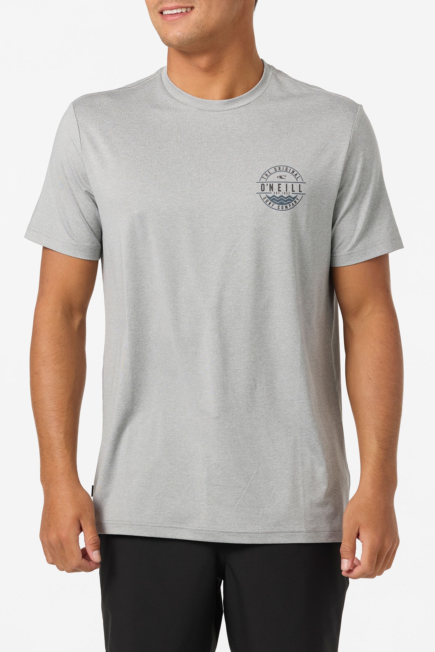 TRVLR Upf Tee - Paradise Standard Fit Tee - Heather Grey | O'Neill