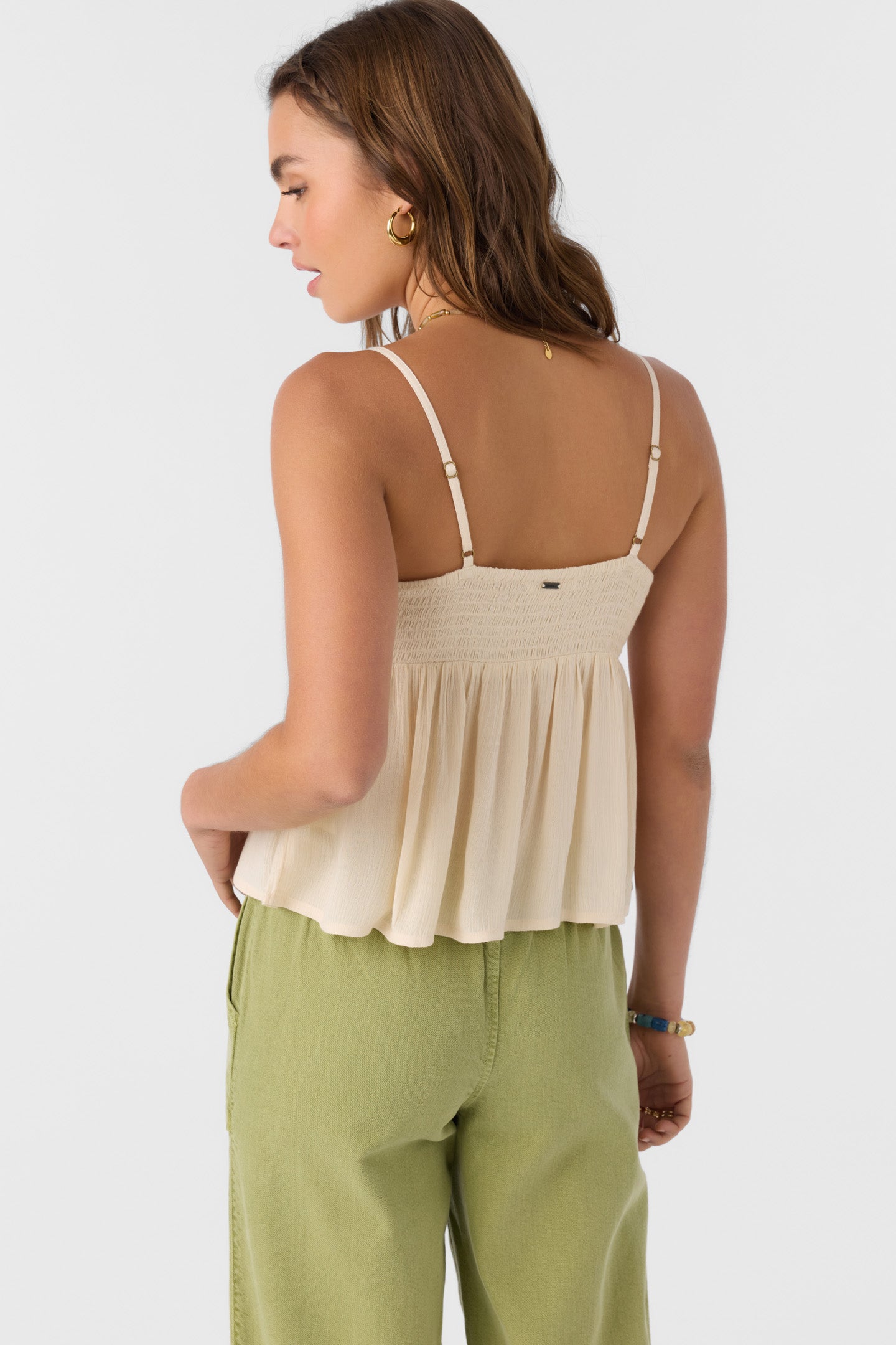Reeta Solid Sleeveless Top - Tapioca | O'Neill
