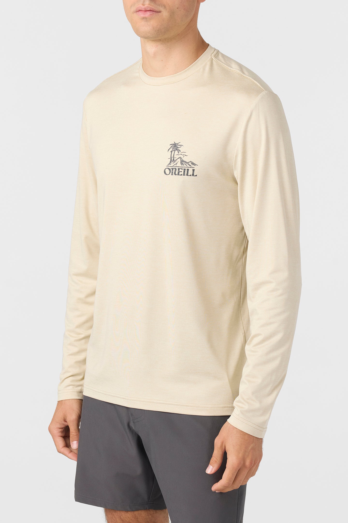 TRVLR Upf Tee Paradise Long Sleeve Pullover - H Lt Khaki | O'Neill