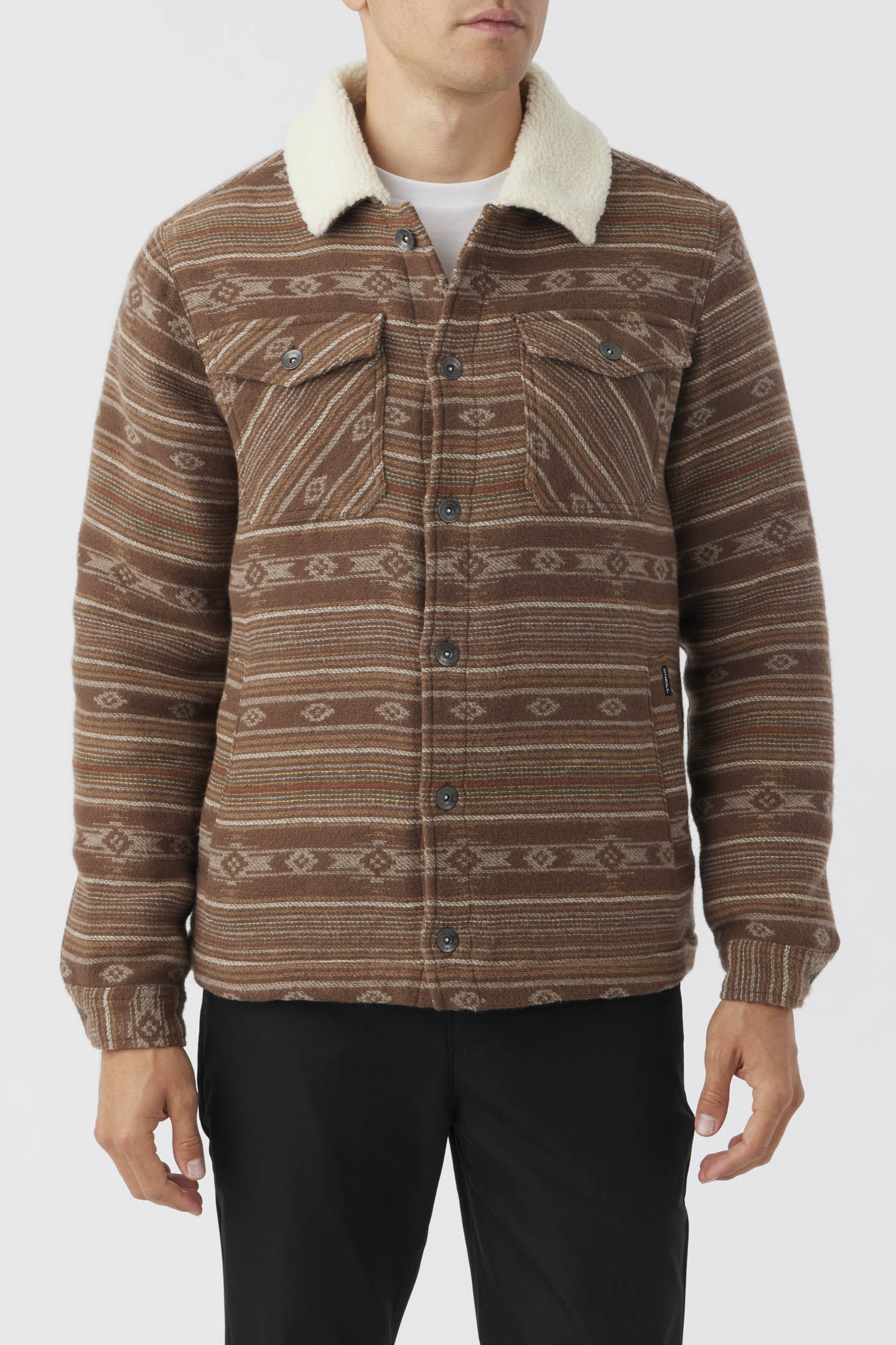 Excursion High Pile Lined Jacket - Khaki | O'Neill