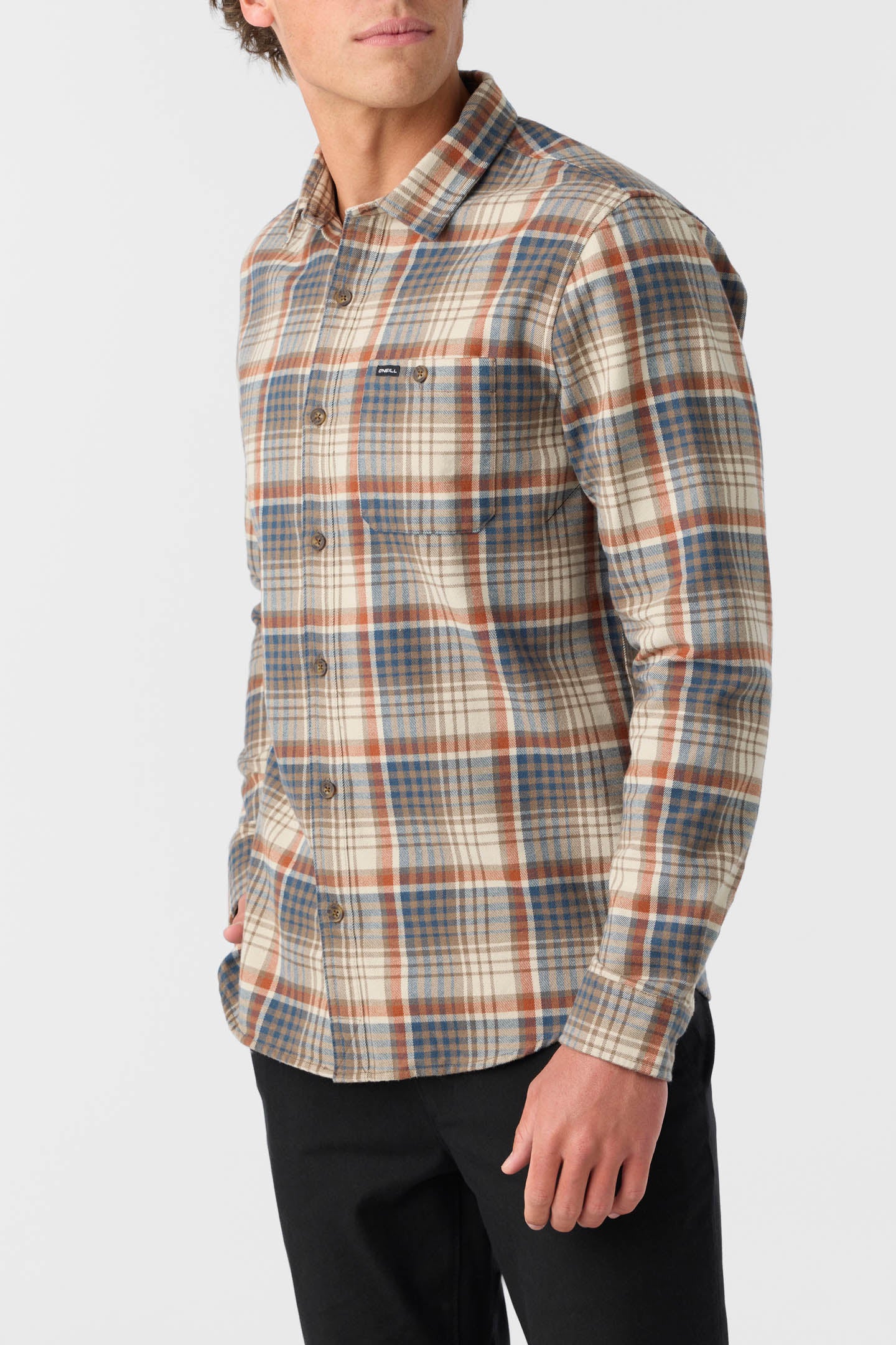 Winslow Plaid Flannel Standard Fit Long Sleeve Shirt - Chocolate Chip ...