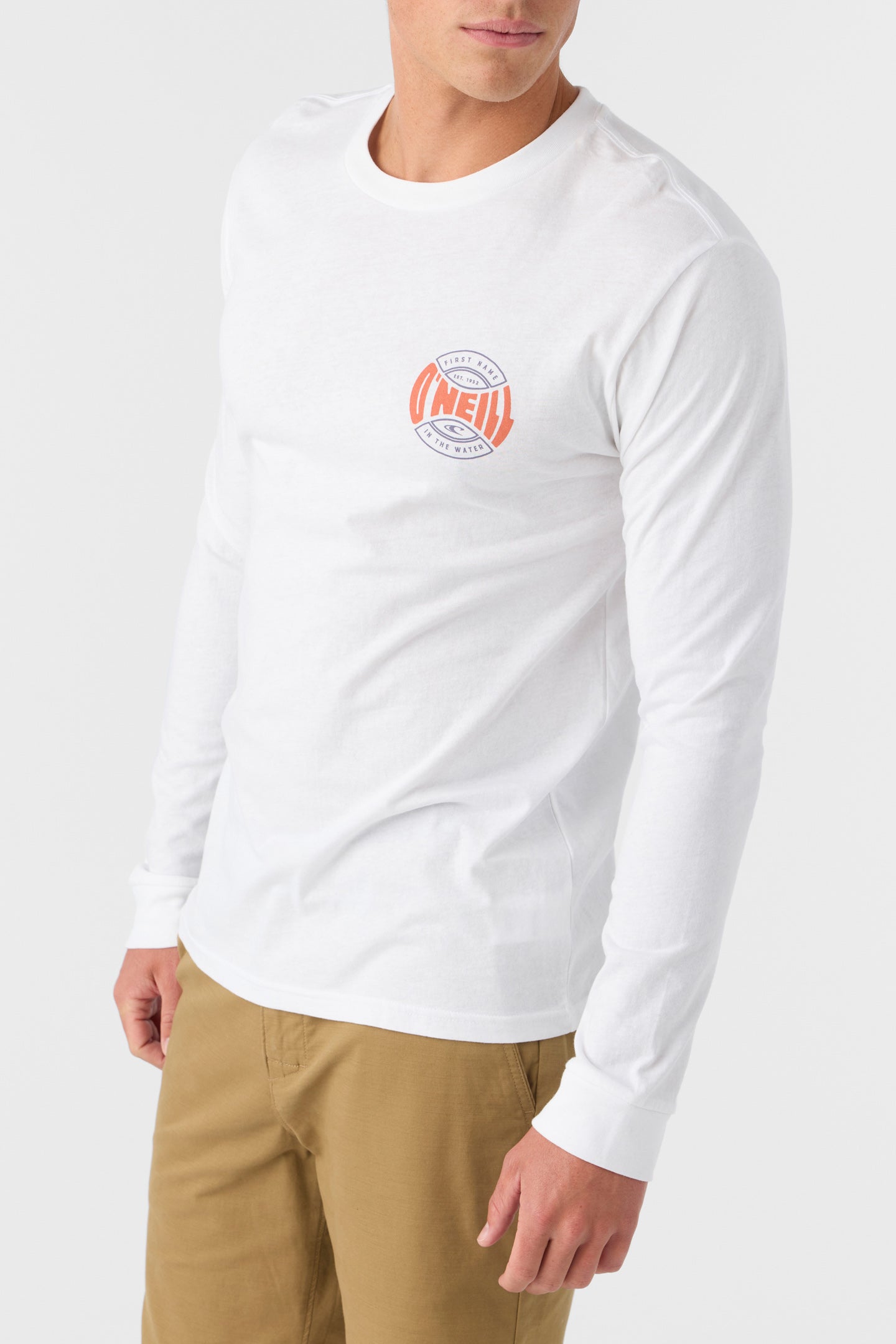 Coin Flip Long Sleeve Standard Fit Long Sleeve Tee - White | O'Neill