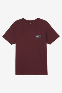 Working Stiff Standard Fit Tee - Burgundy | O'Neill