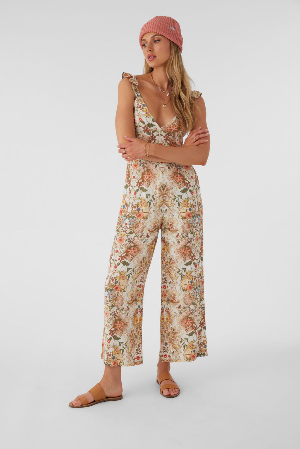 Monyca Sofia Floral Flutter Jumpsuit - Multi Clr | O'Neill