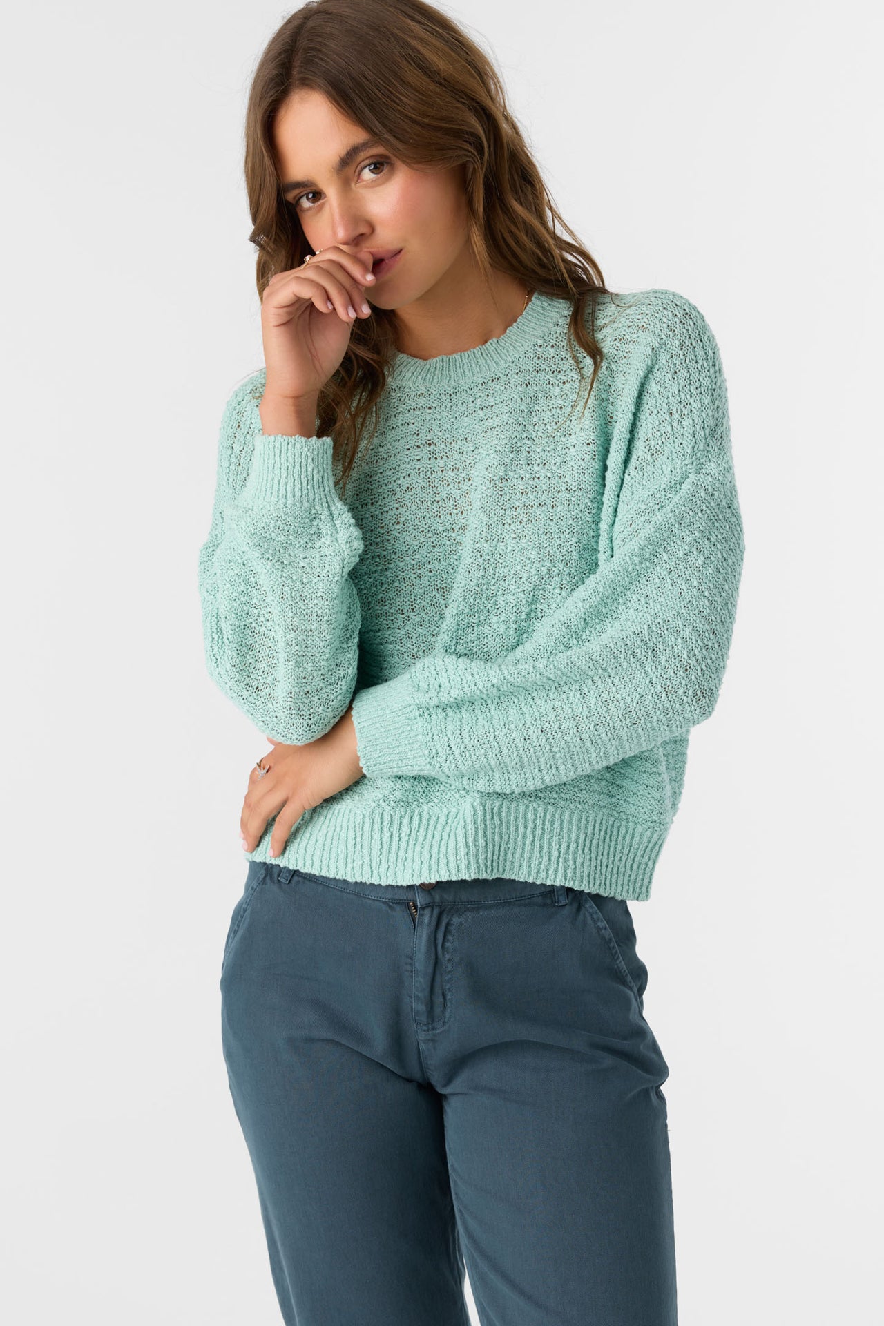 Shoreward Magic Long Sleeve Sweater - Blue Haze | O'Neill