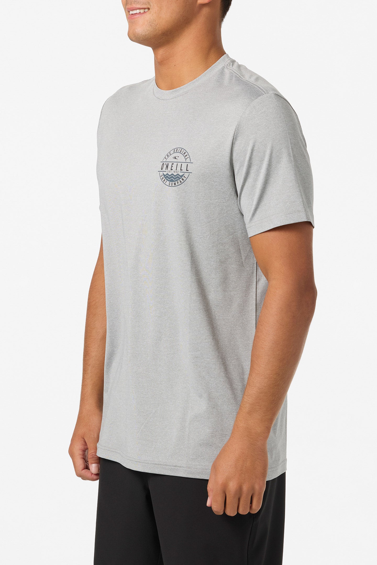 TRVLR Upf Tee - Paradise Standard Fit Tee - Heather Grey | O'Neill