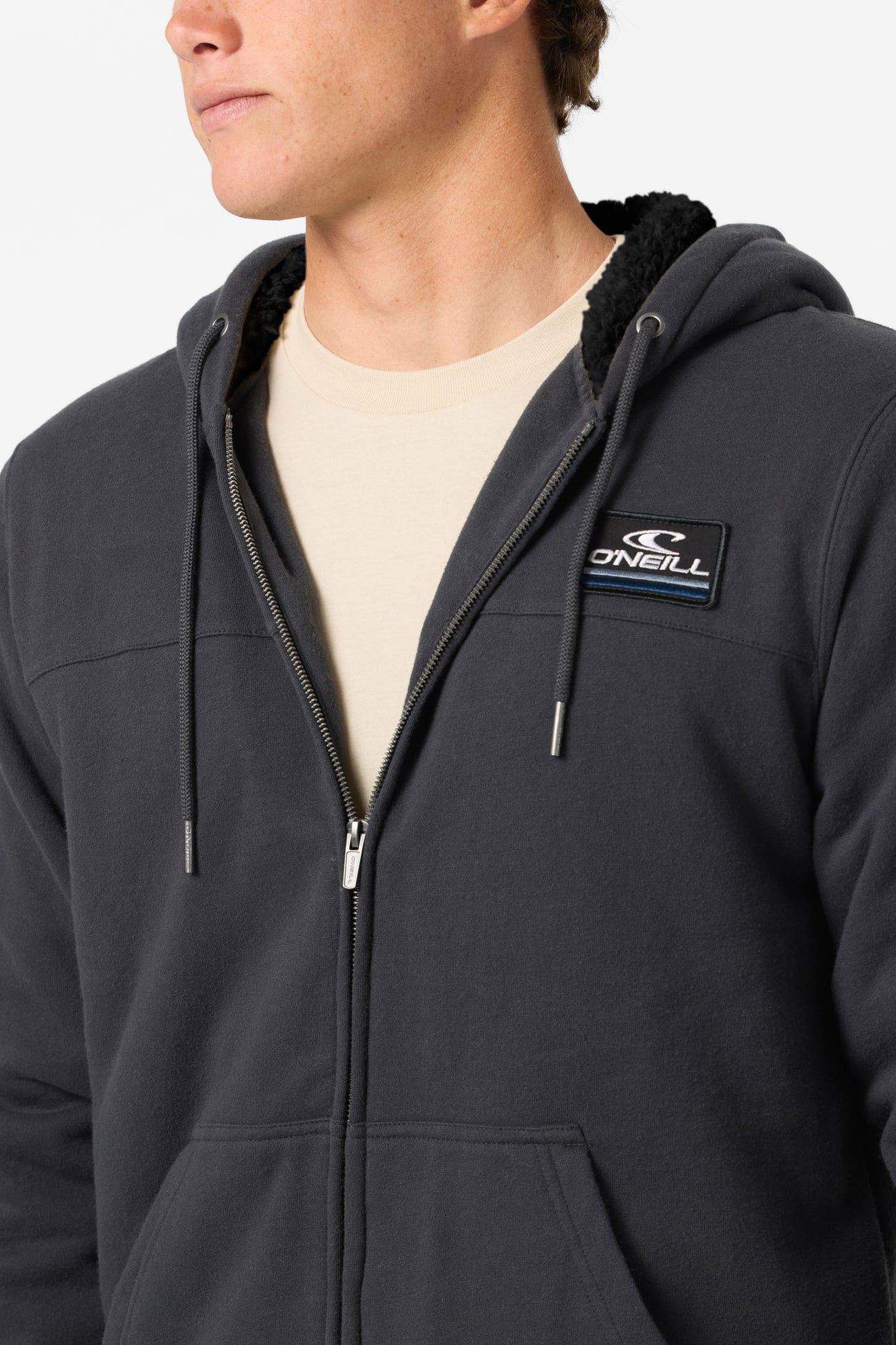 Fifty Two High Pile Zip Zip Fleece - Phantom | O'Neill