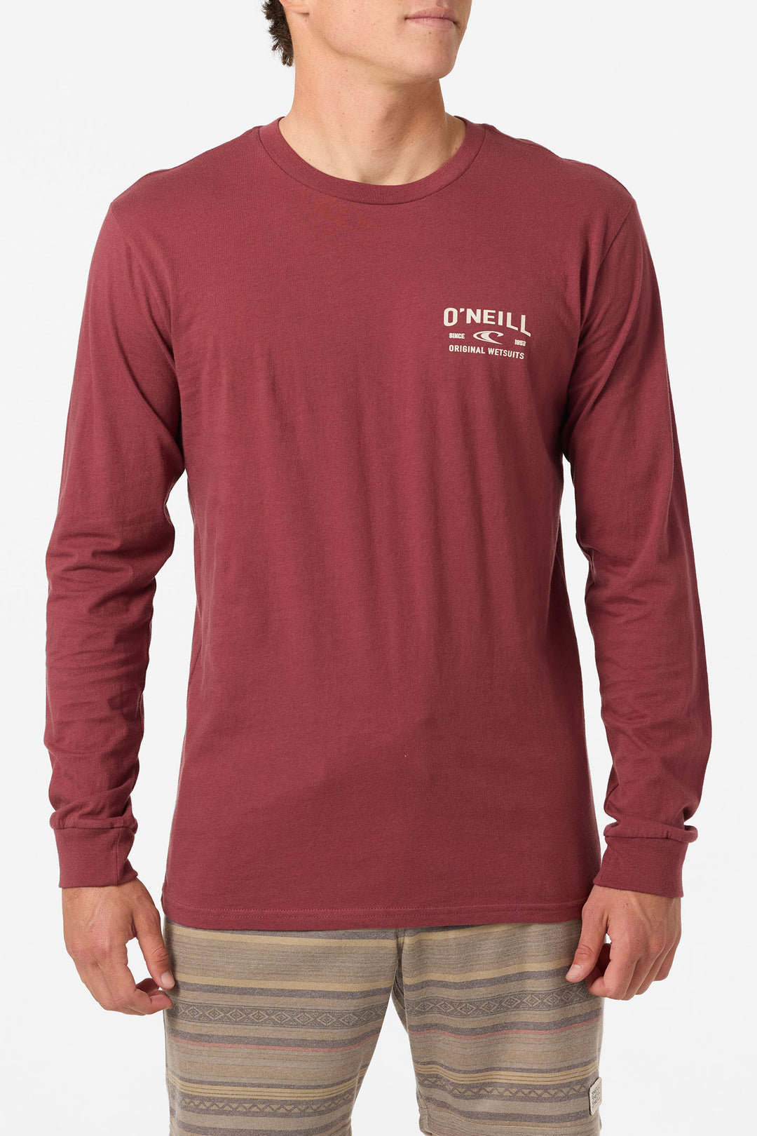Layered Up Long Sleeve Standard Fit Long Sleeve Tee - Oxblood Red | O'Neill
