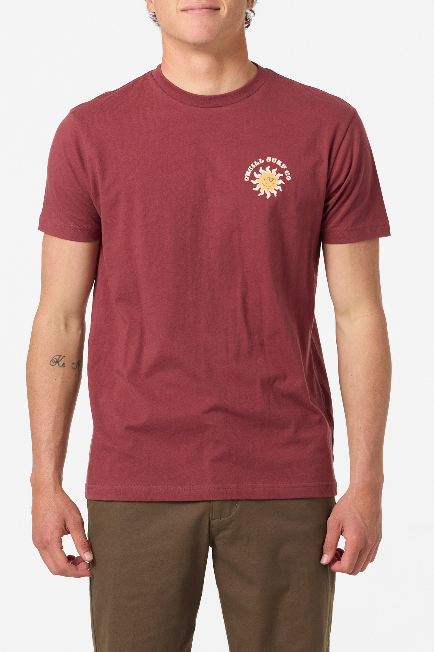 Brightside Standard Fit Tee - Oxblood Red | O'Neill