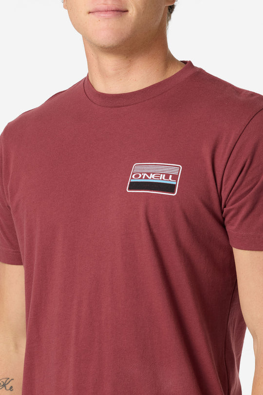Banner Standard Fit Tee - Oxblood Red | O'Neill