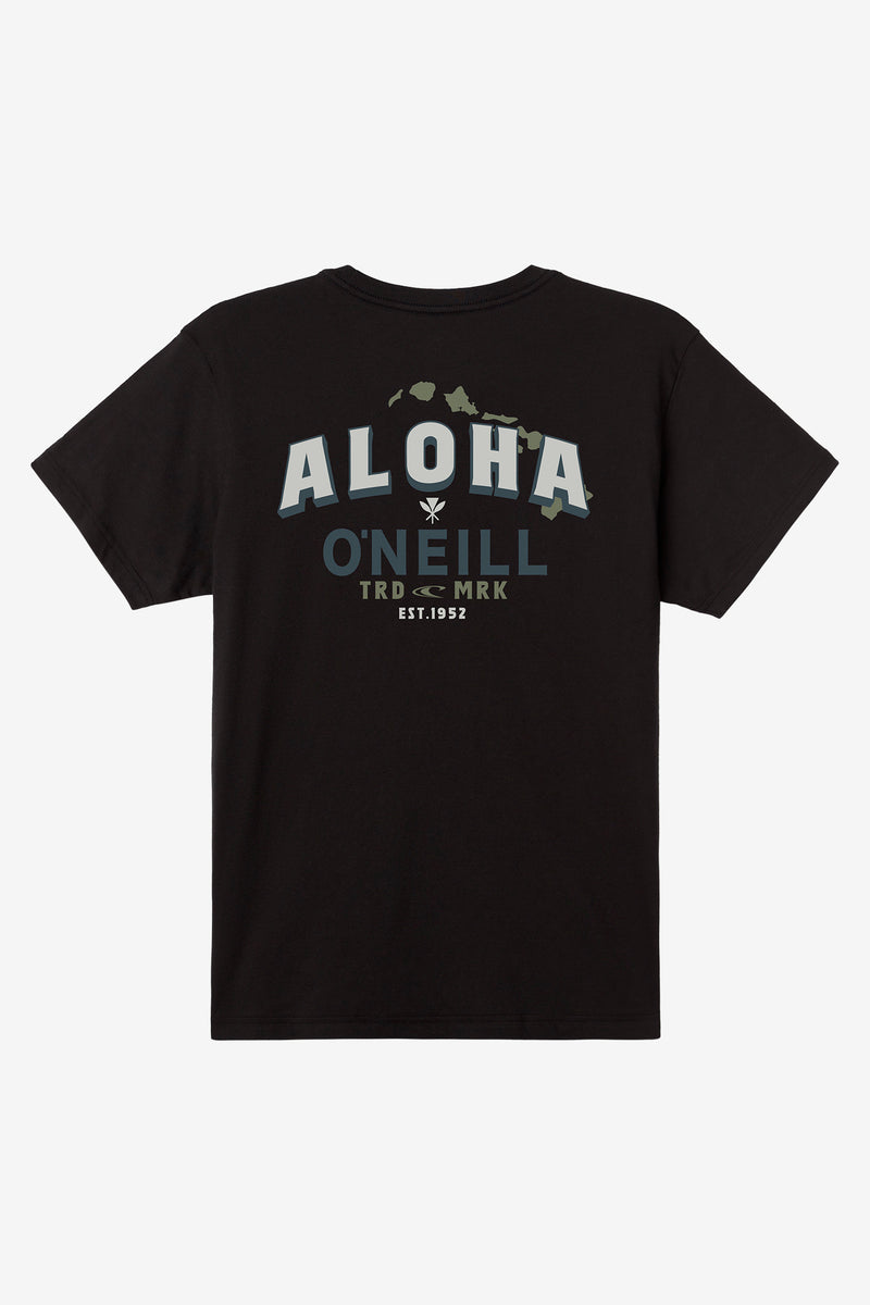 Hawaii Aloha Standard Fit Tee - Black | O'Neill