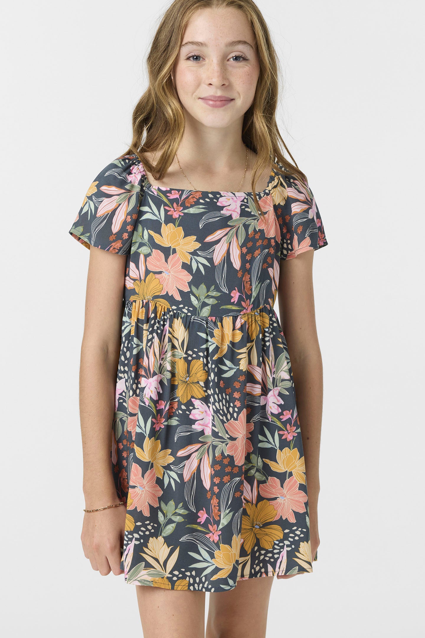 Girl's Rae Short Dress - Slate | O'Neill