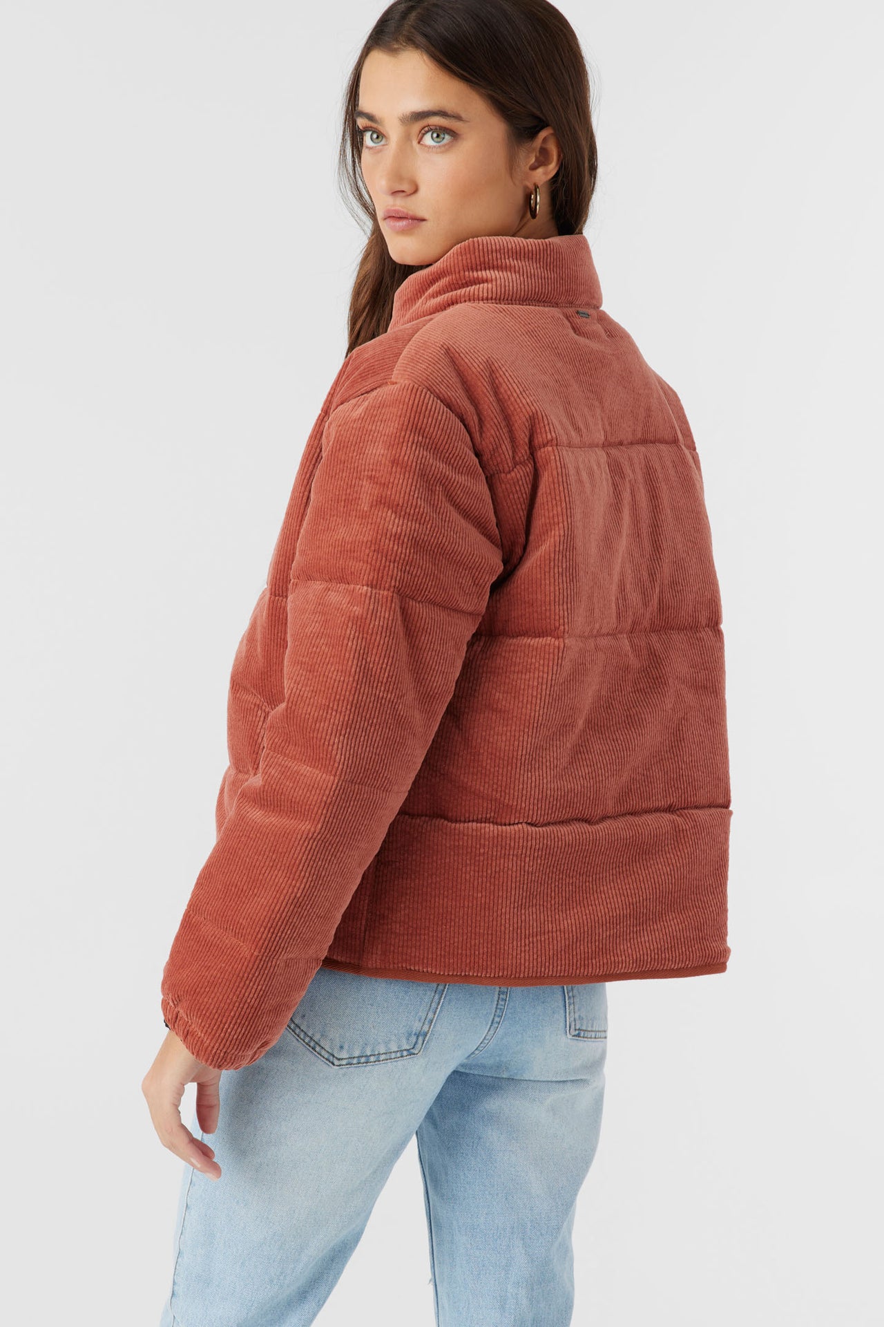 Novah Corduroy Quilted Zip Jacket - Cedar Wood | O'Neill