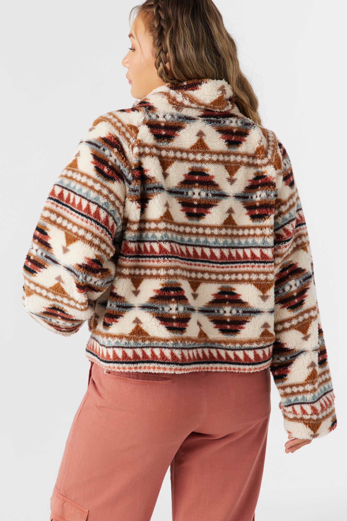 Rori High Pile Fleece Cropped Jacket - Rosette | O'Neill