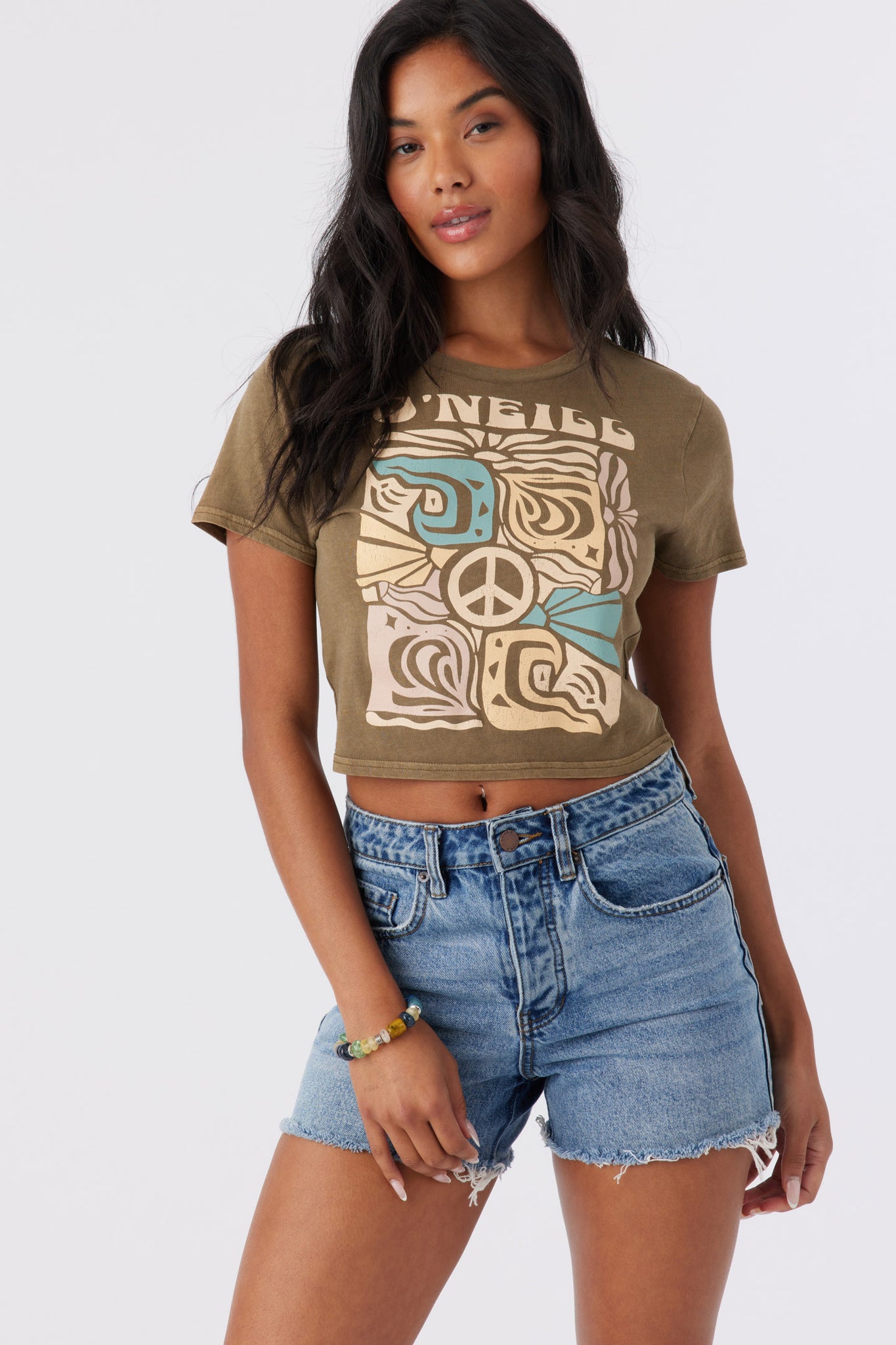Peace More Tee - Olive | O'Neill