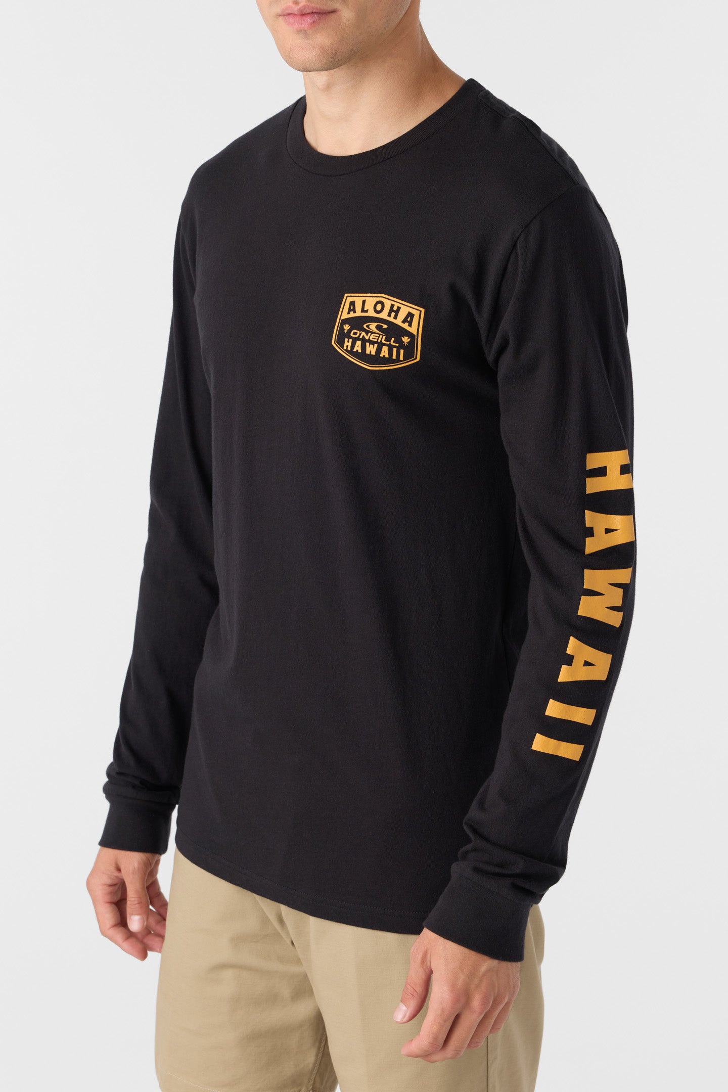 Chee Pono Long Sleeve Standard Fit Long Sleeve Tee - Black | O'Neill