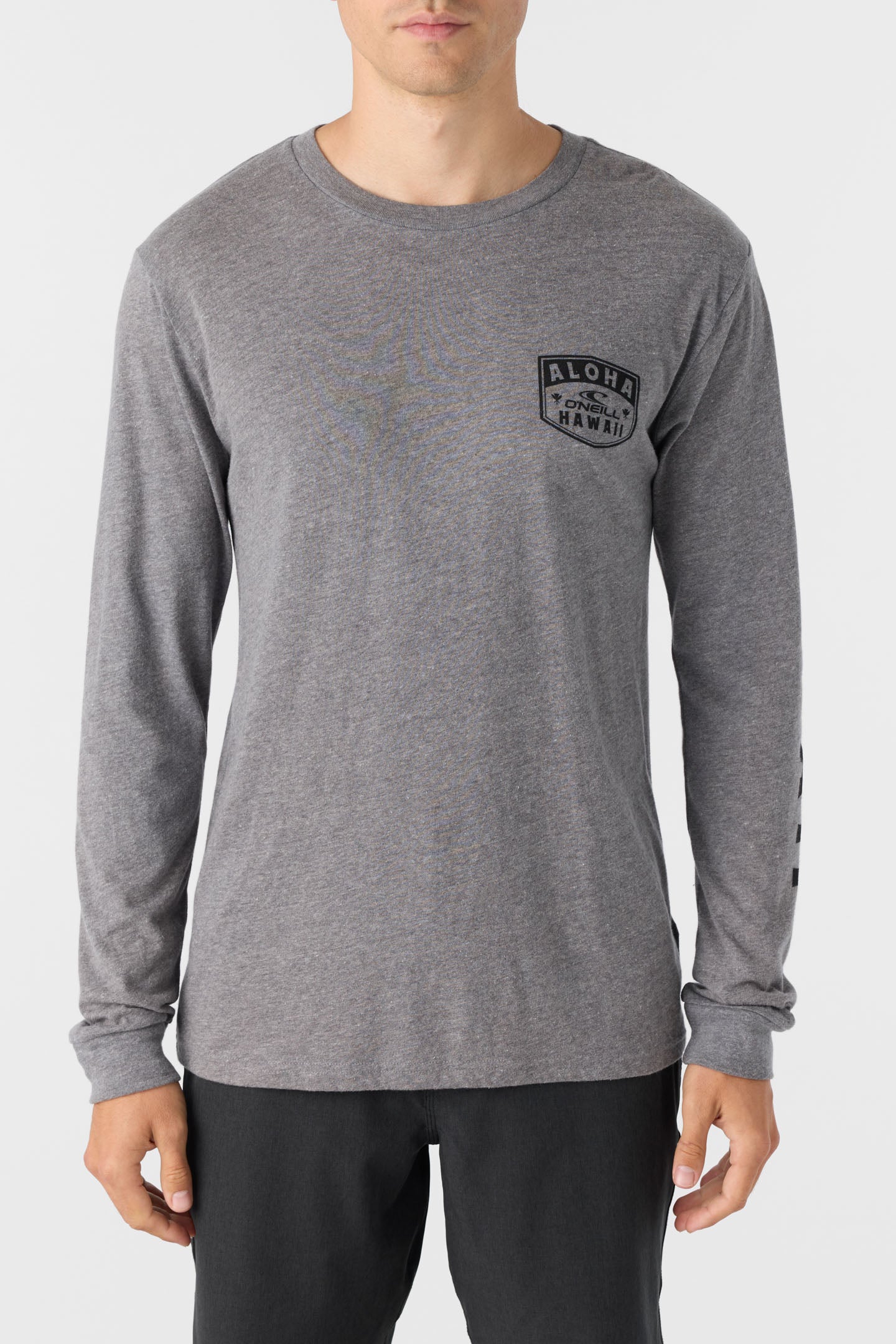 Chee Pono Long Sleeve Standard Fit Long Sleeve Tee - Heather Grey | O'Neill