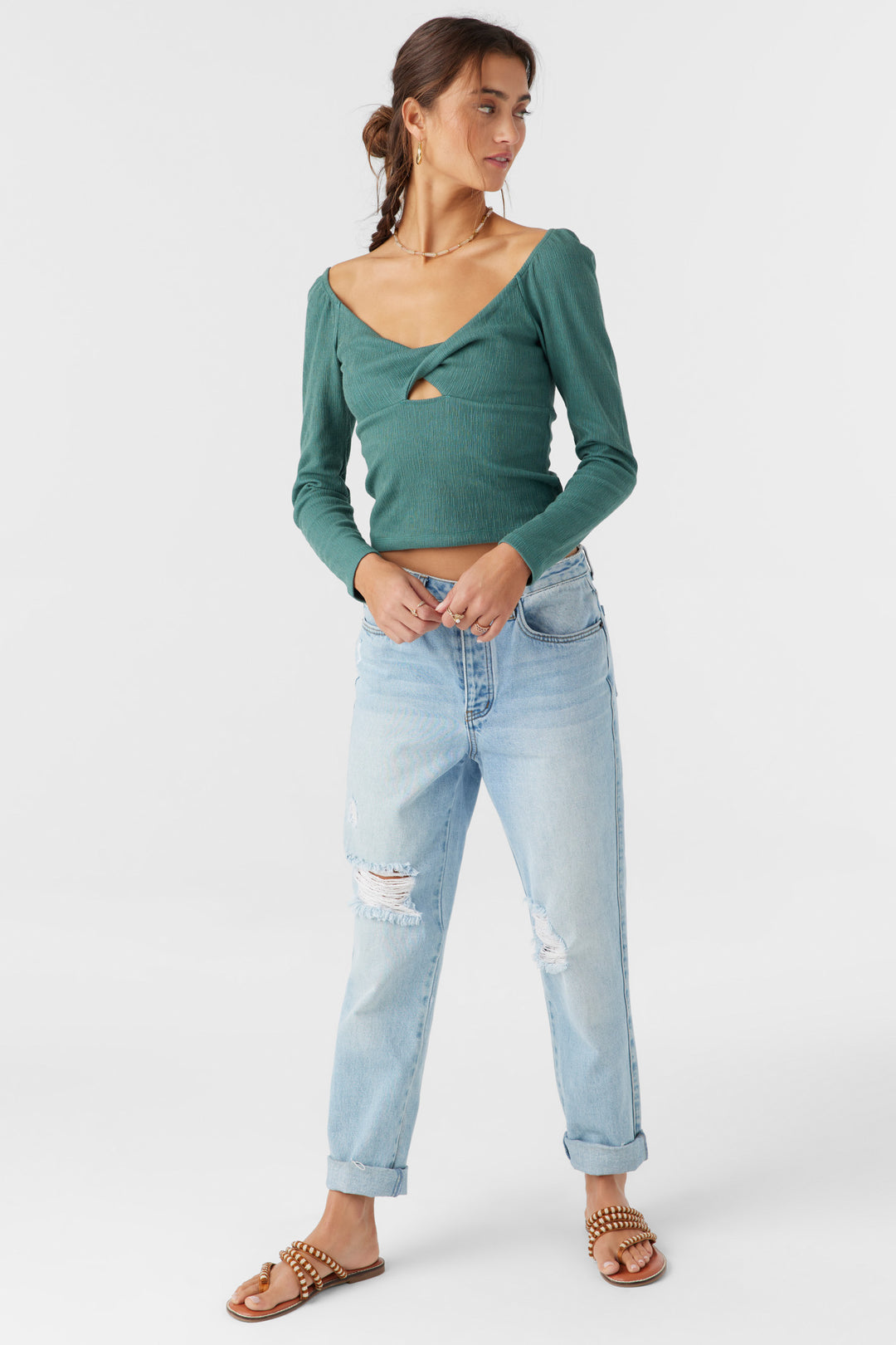 Kristina Long Sleeve Top - Silver Pine | O'Neill