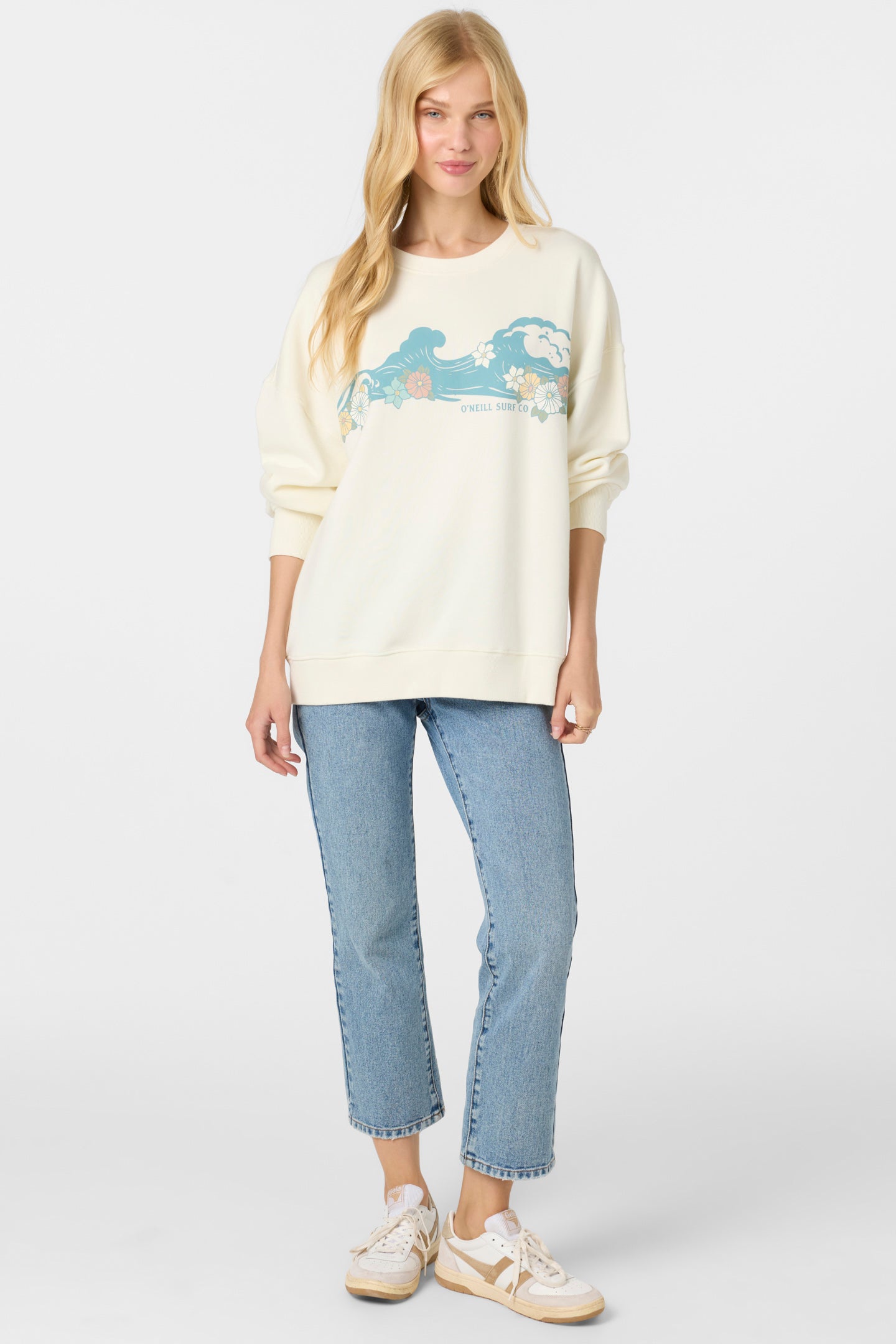 Crest Choice Crew Neck Fleece - Winter White | O'Neill