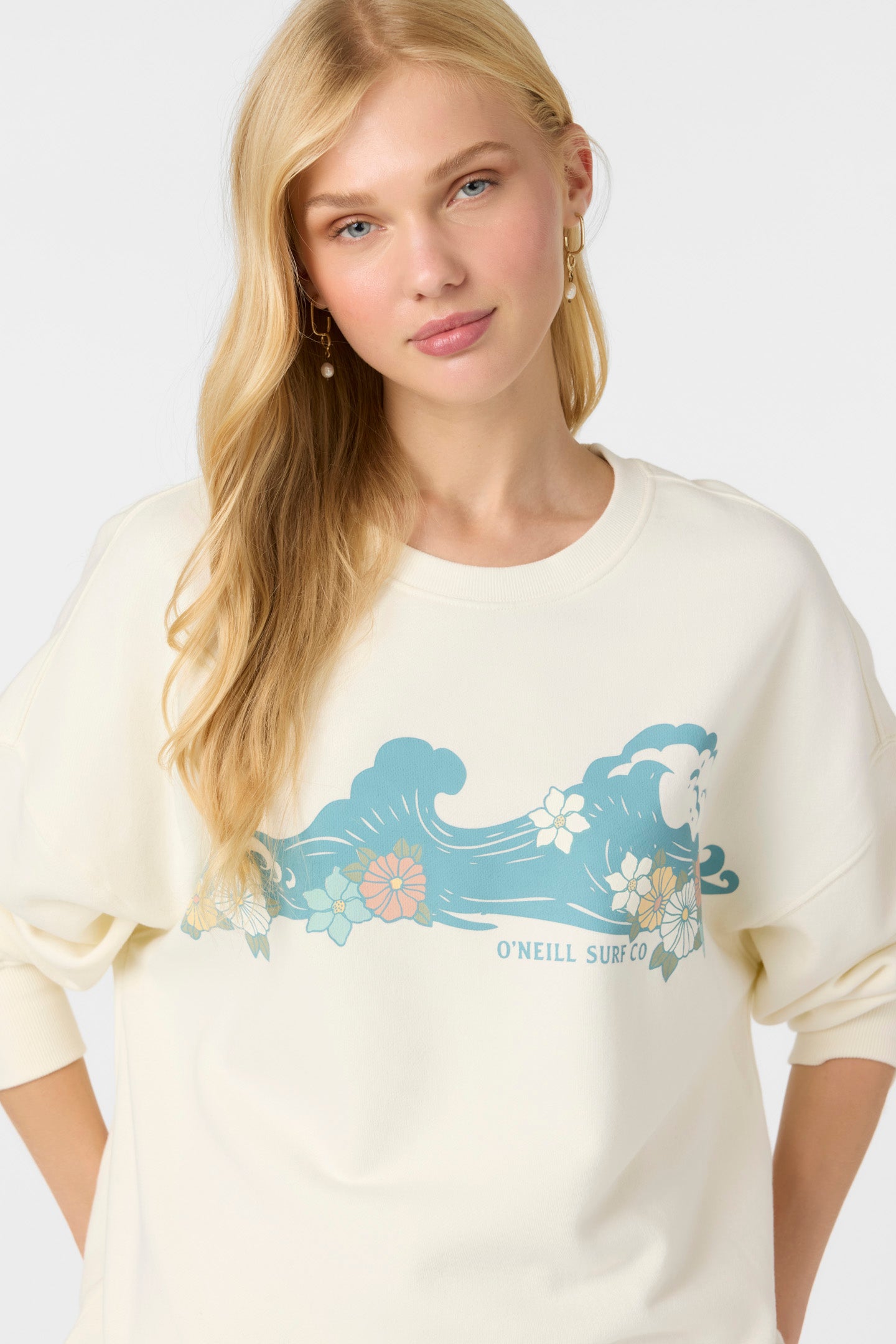 Crest Choice Crew Neck Fleece - Winter White | O'Neill