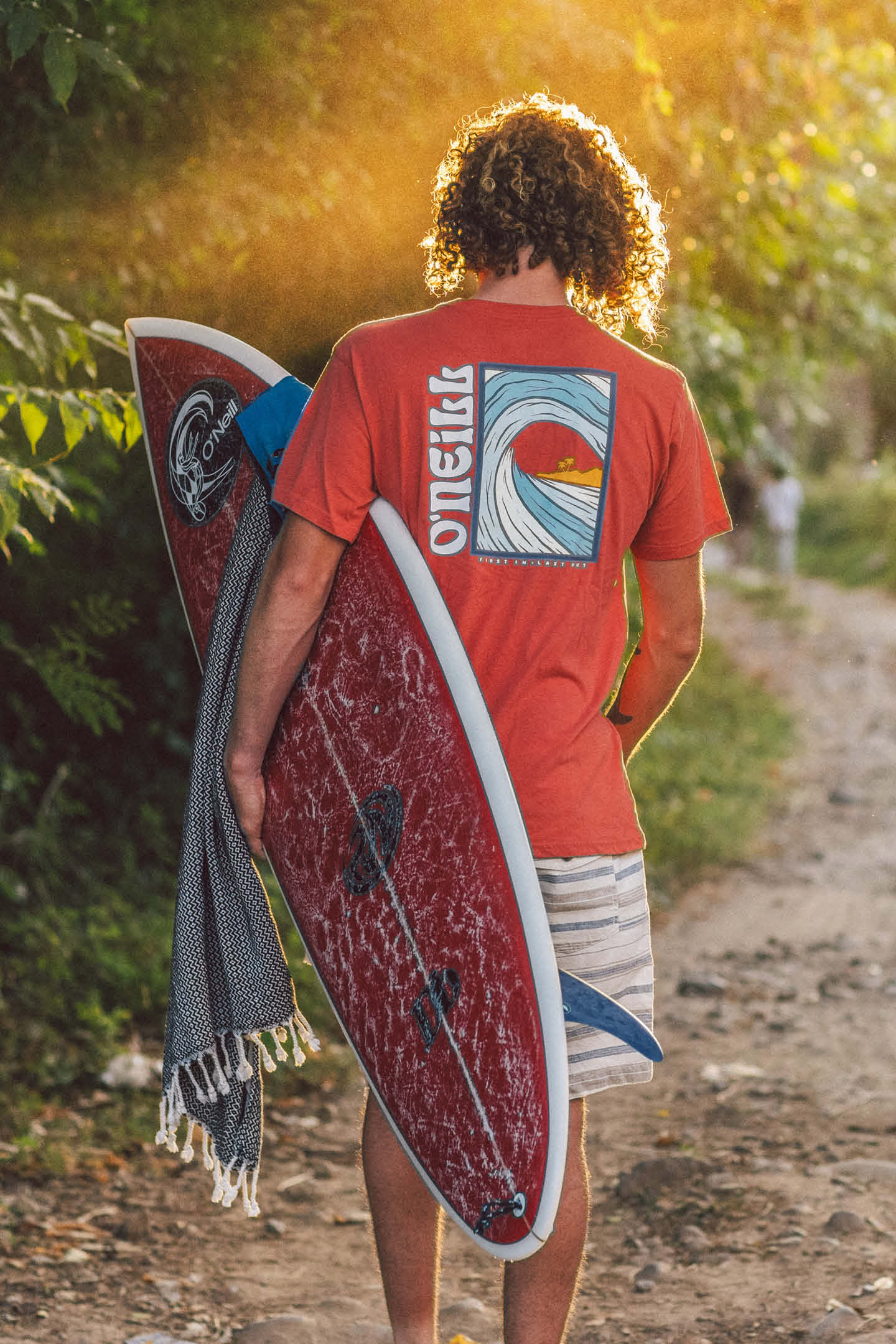 Side Wave Standard Fit Tee - Hot Red | O'Neill