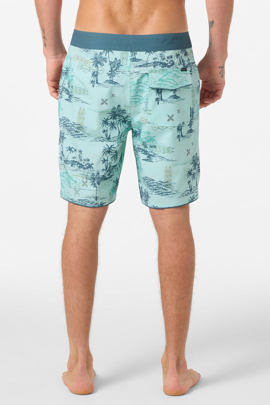 Hyperfreak Mysto Scallop 19" Boardshorts - Canal Blue | O'Neill