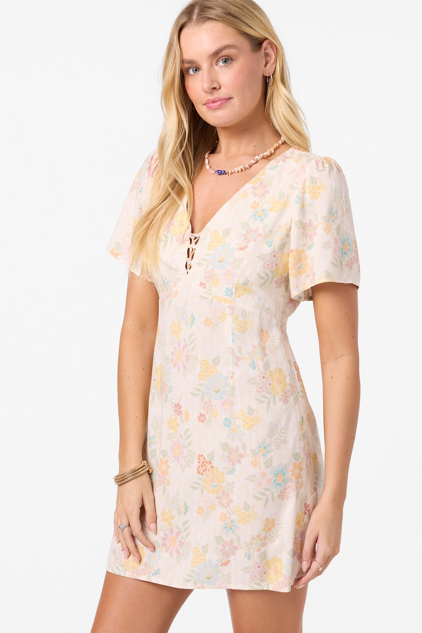 Robin Floral Mini Dress Short Dress - Tapioca | O'Neill