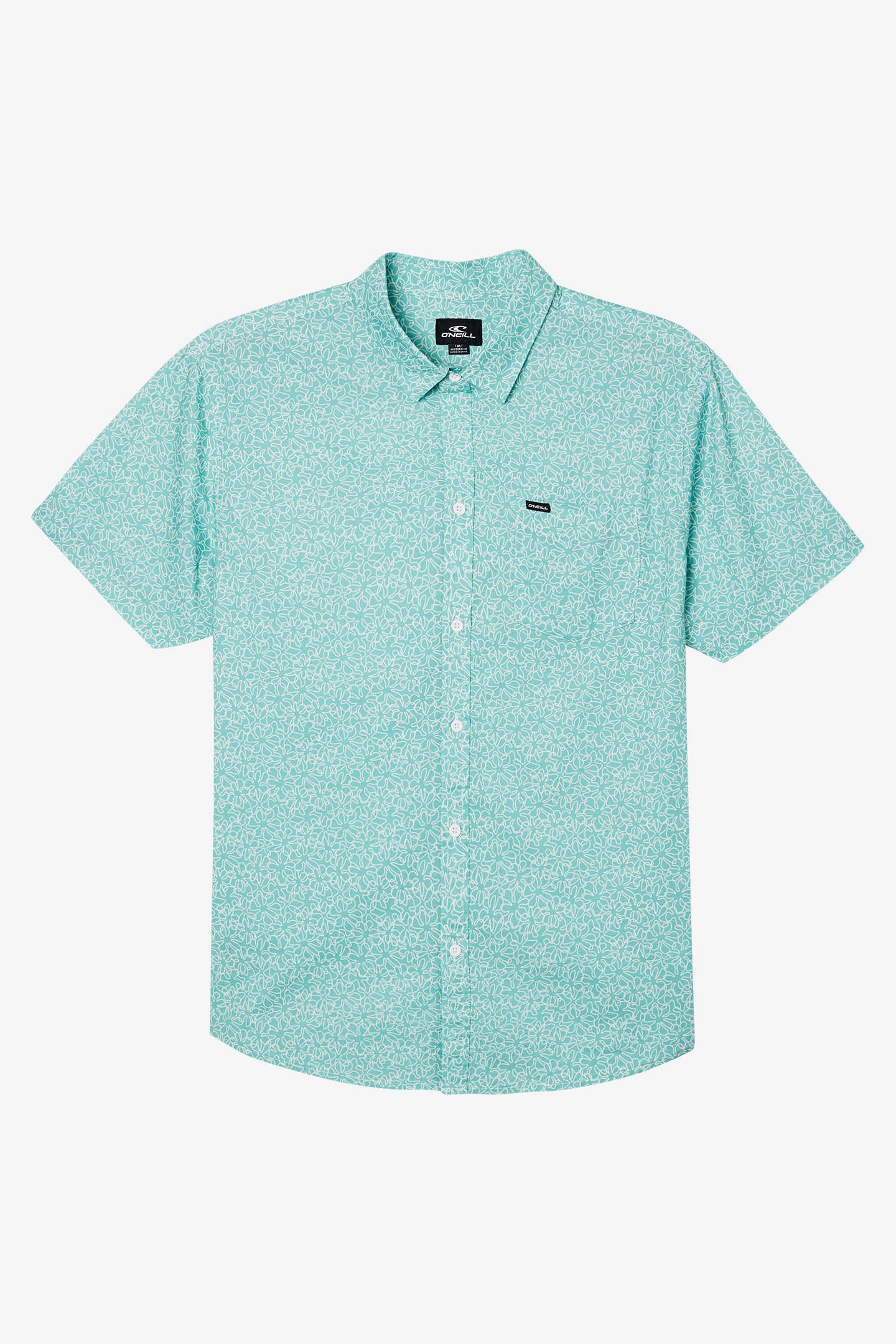 Boy's Quiver Stretch Shirt - Aqua Wash 3 | O'Neill