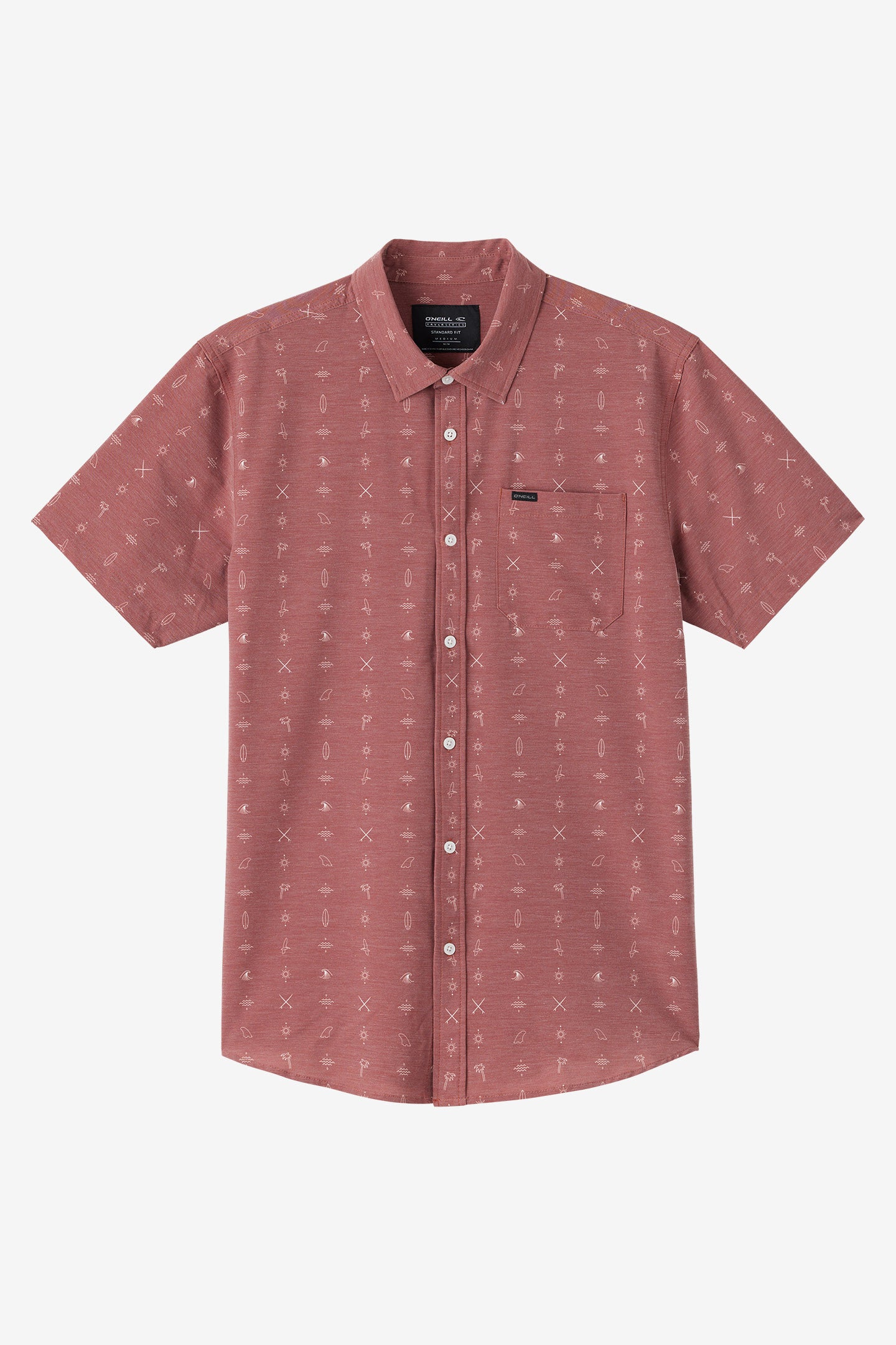TRVLR Upf Traverse Standard Standard Fit Shirt - Mahogany | O'Neill