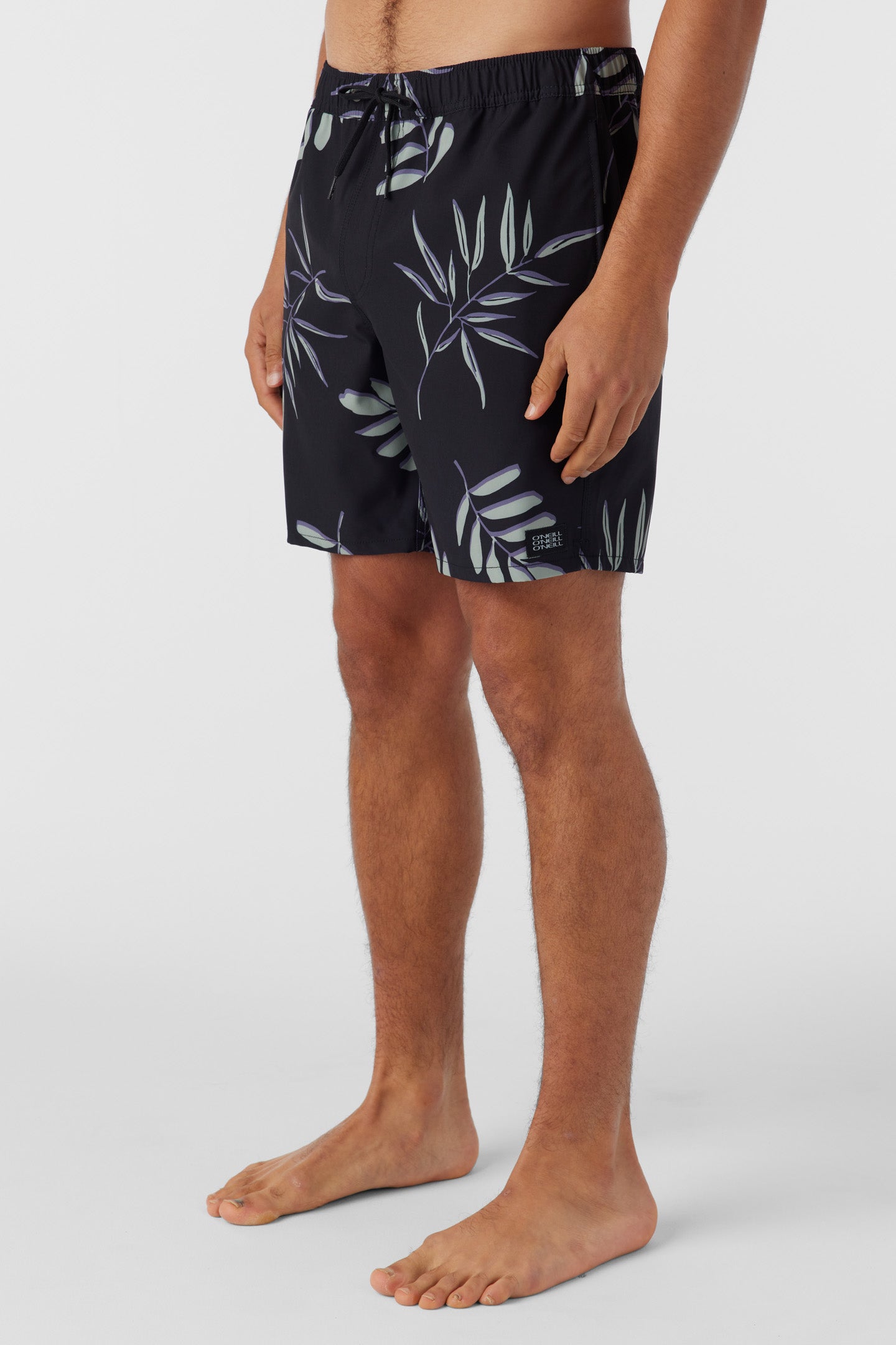 Hermosa Elastic Waist Lined 17" Swim Trunks Trunks - Black 3 | O'Neill