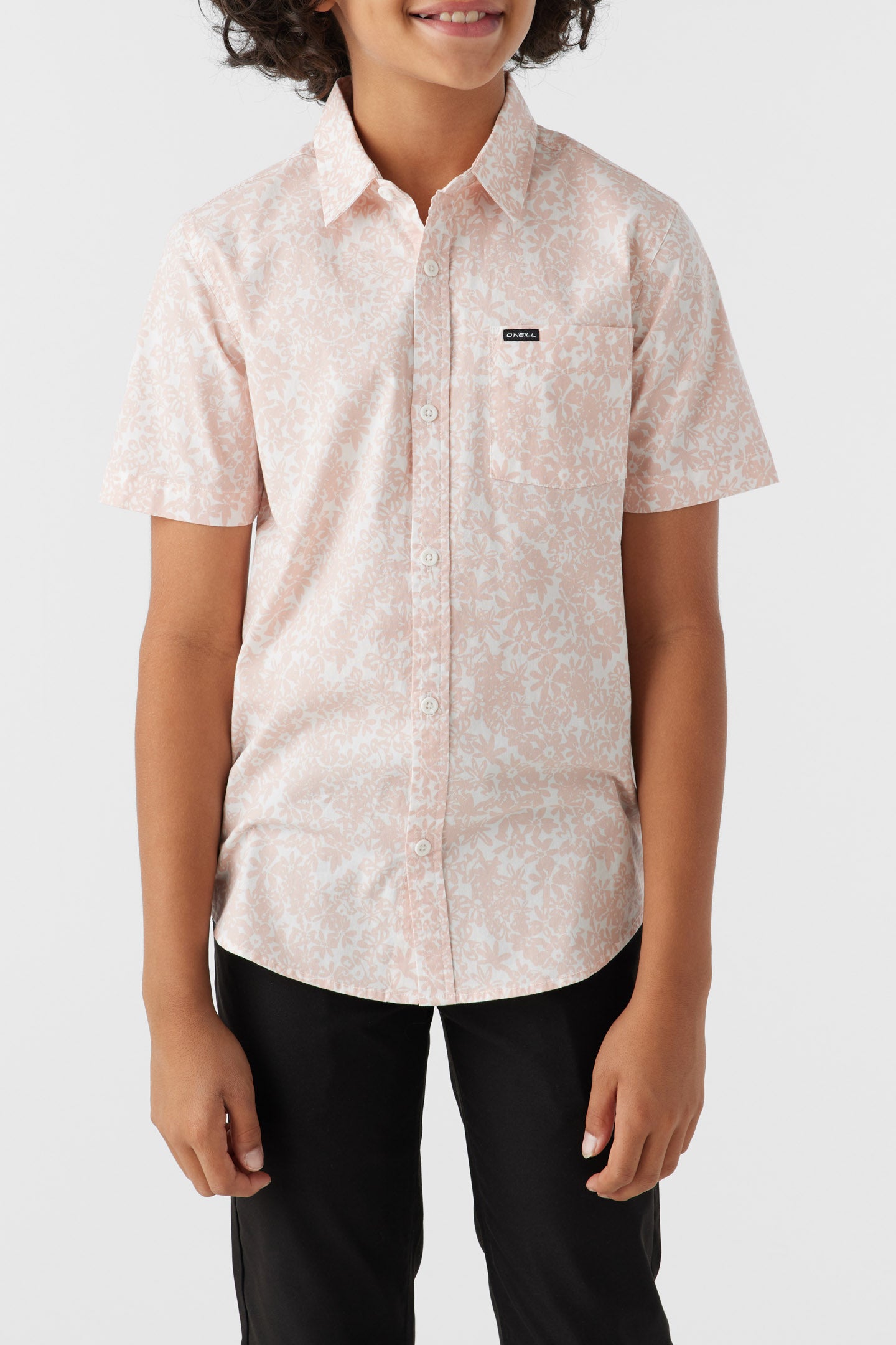 Boy's Quiver Stretch Shirt - Lt Rose | O'Neill