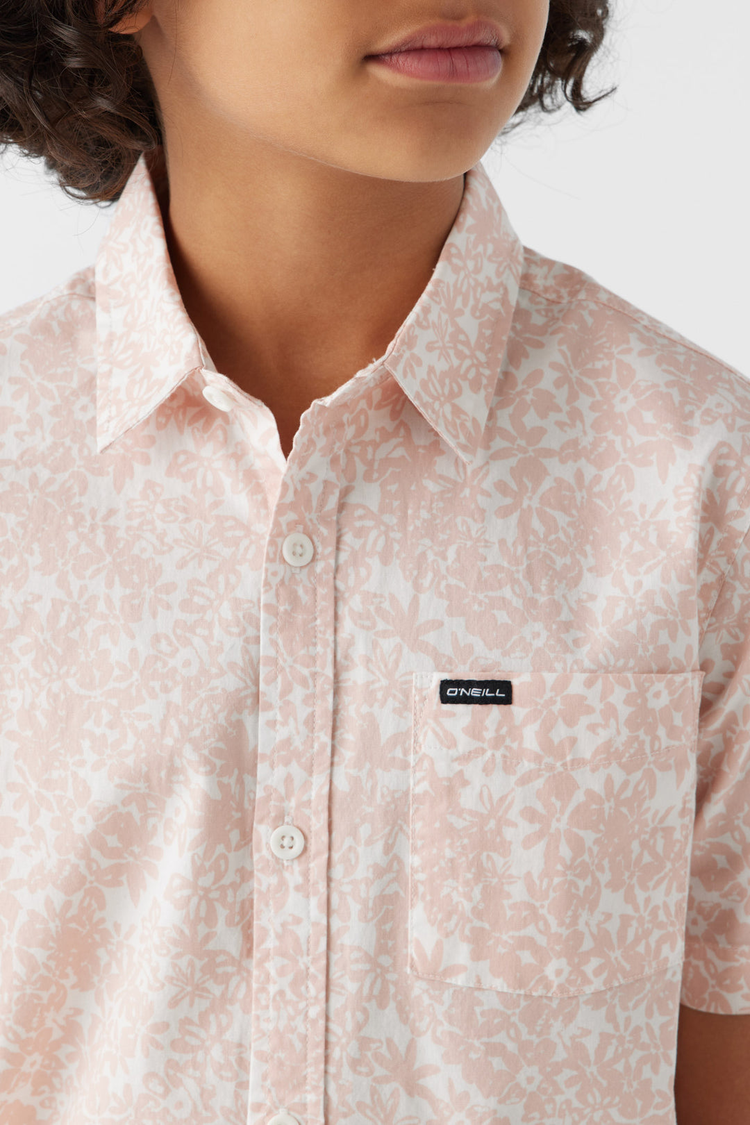 Boy's Quiver Stretch Shirt - Lt Rose | O'Neill