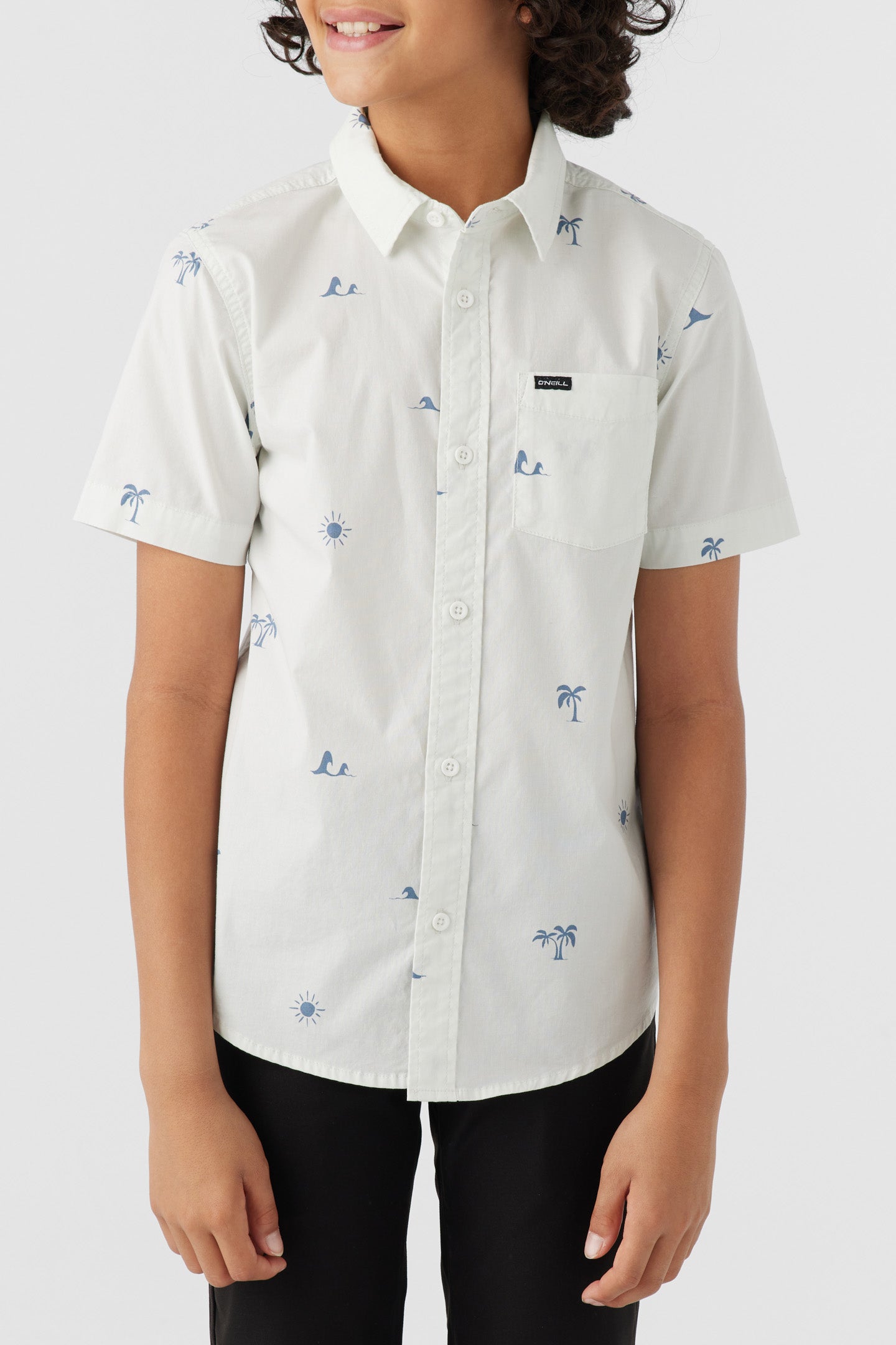 Boy's Quiver Stretch Shirt - Natural | O'Neill