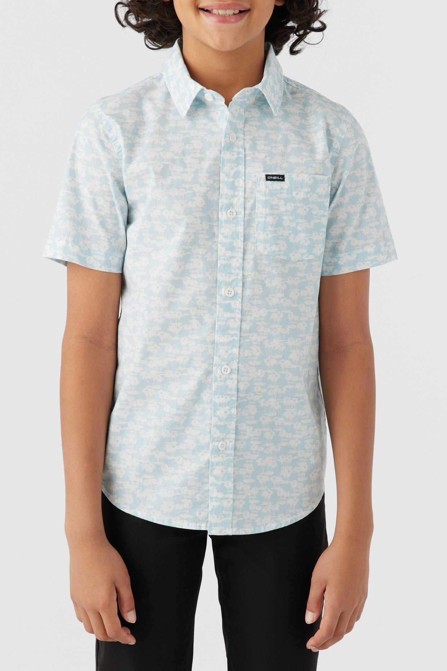 Boy's Quiver Stretch Shirt - Sky Blue 2 | O'Neill