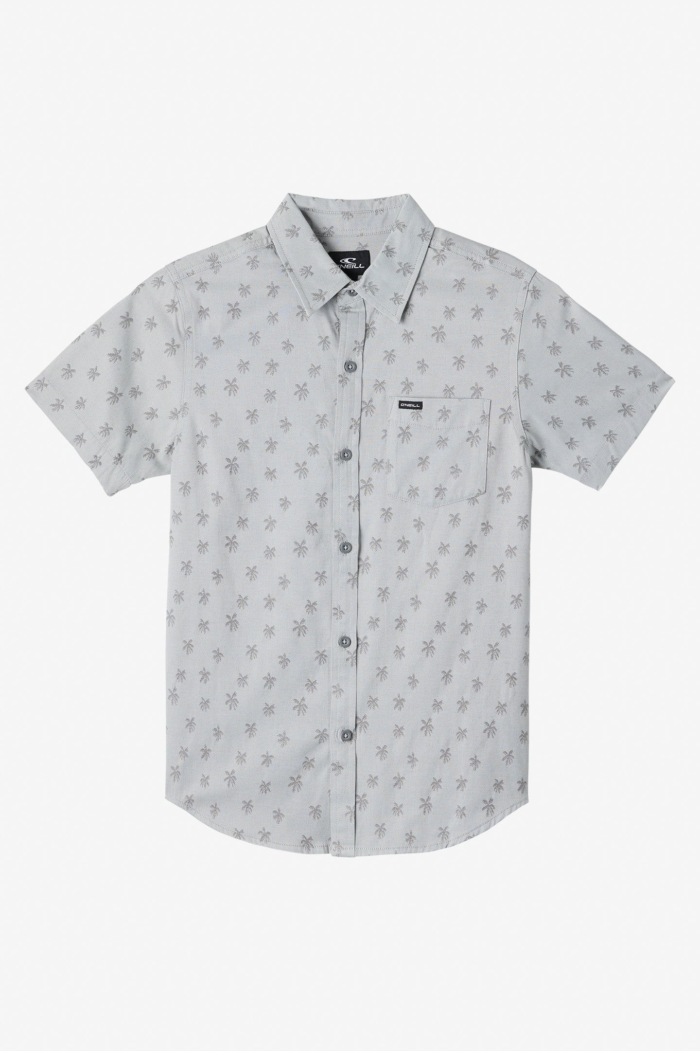 Boy's Quiver Stretch Dobby Shirt - Fog | O'Neill