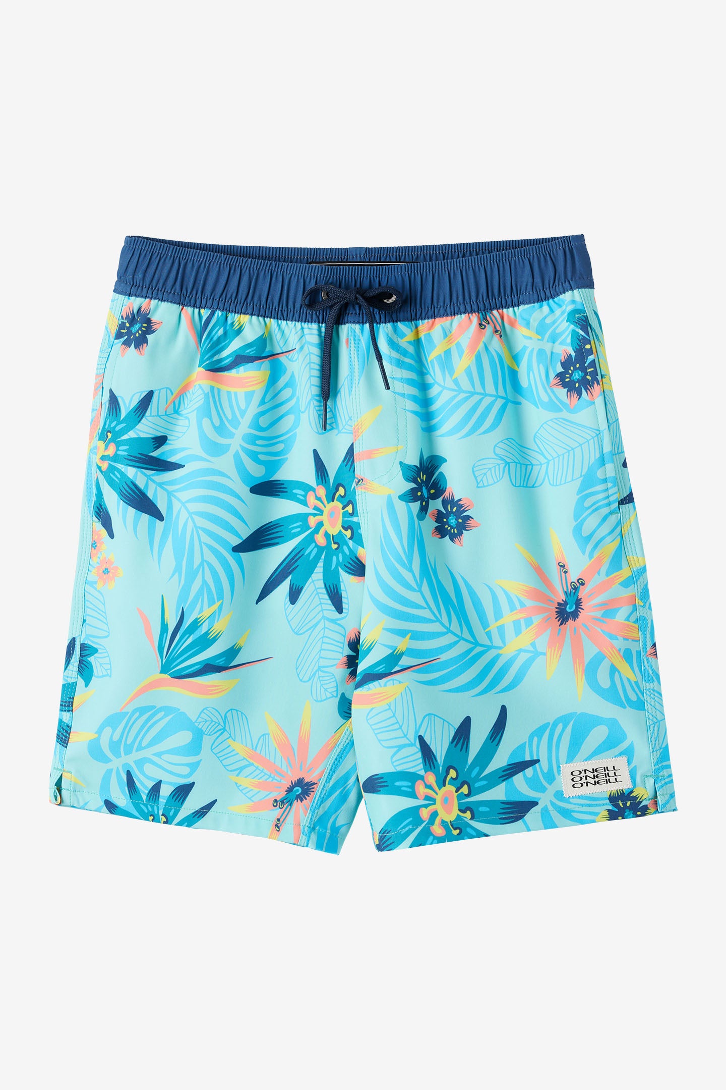 Boy's Hermosa Elastic Waist 16" Swim Trunks Trunks - Turquoise | O'Neill