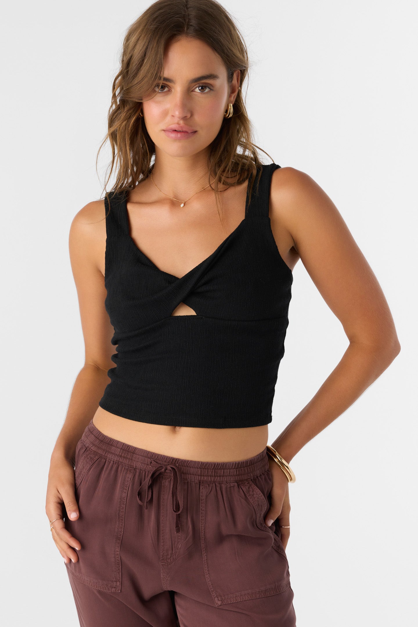 Jayde Twist Top Top - Black | O'Neill