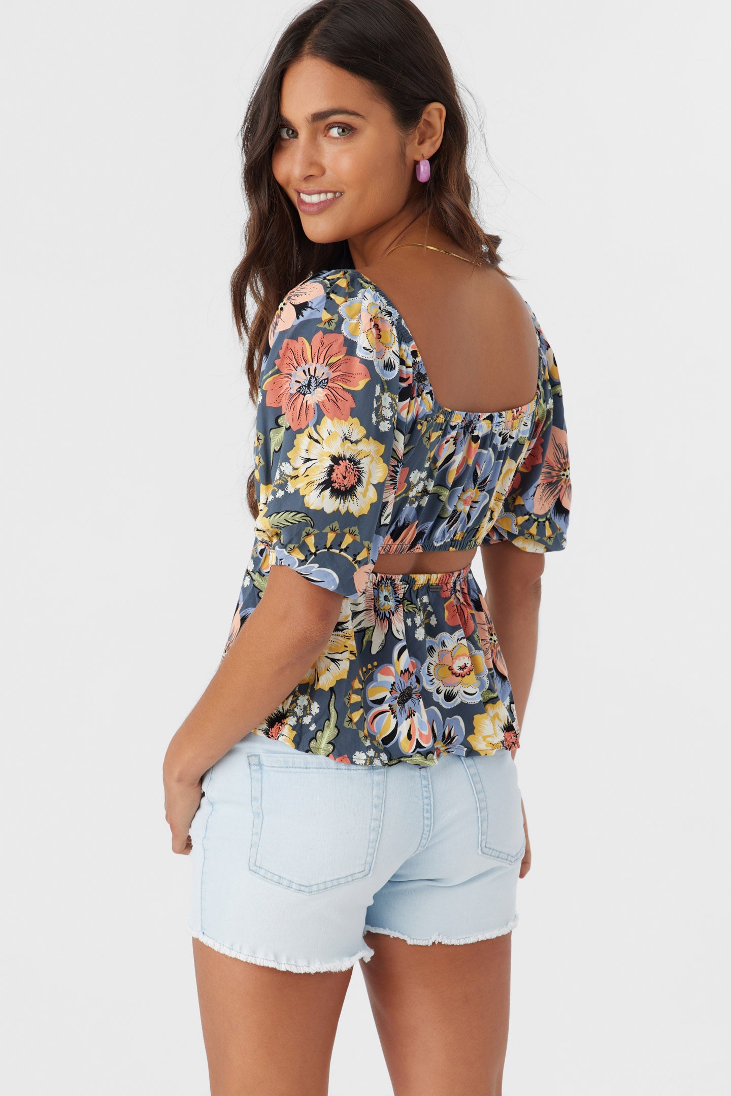 Briar Talitha Floral Top - Slate | O'Neill