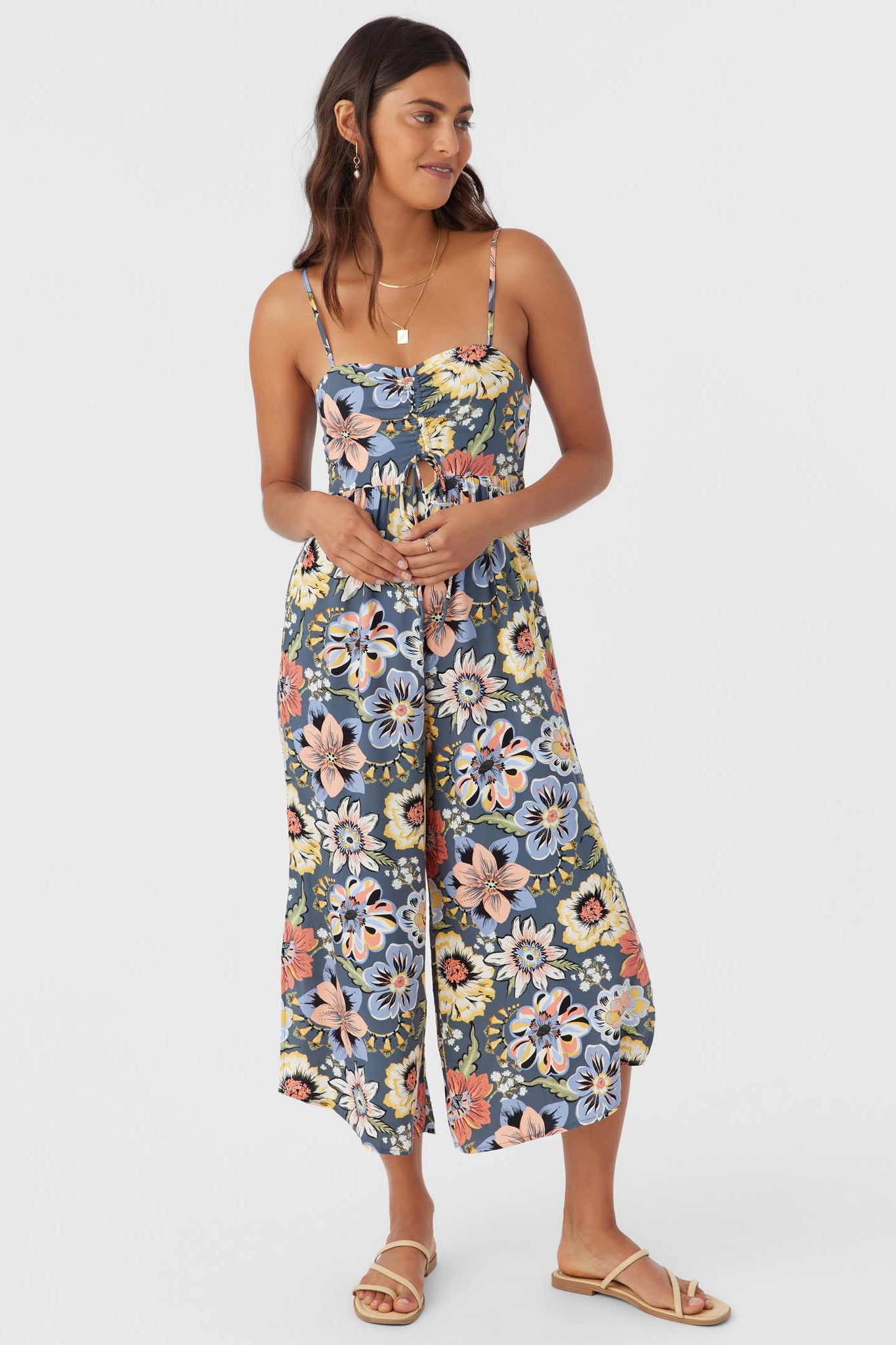 Keiko Talitha Floral Jumpsuit - Slate | O'Neill