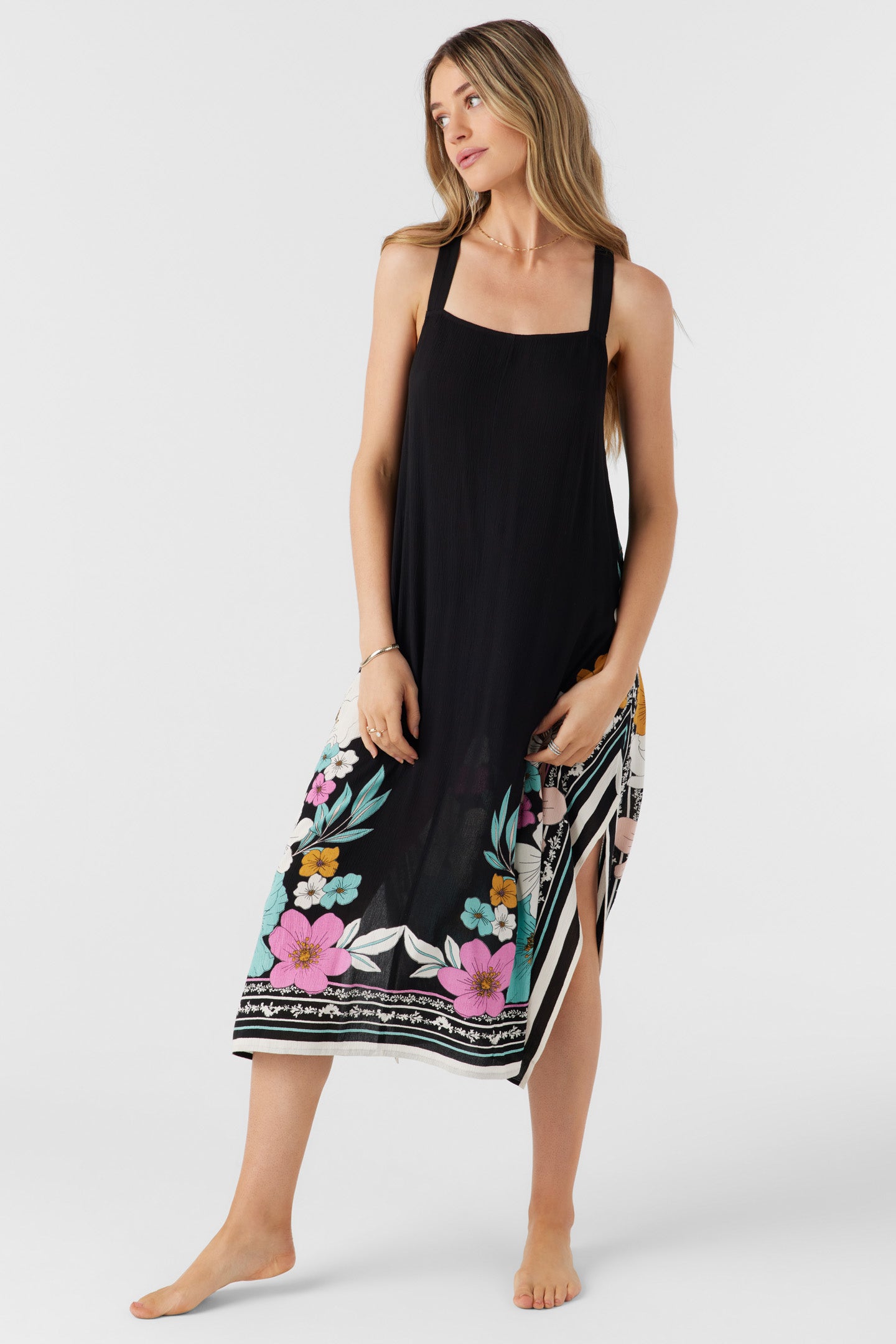 Spencer Abbie Midi Cover-Up Dress - Black | O'Neill