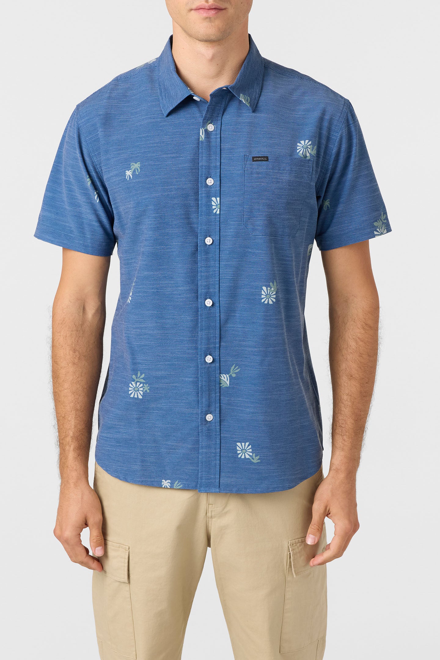 TRVLR Upf Traverse Slub Standard Standard Fit Shirt - Indigo | O'Neill