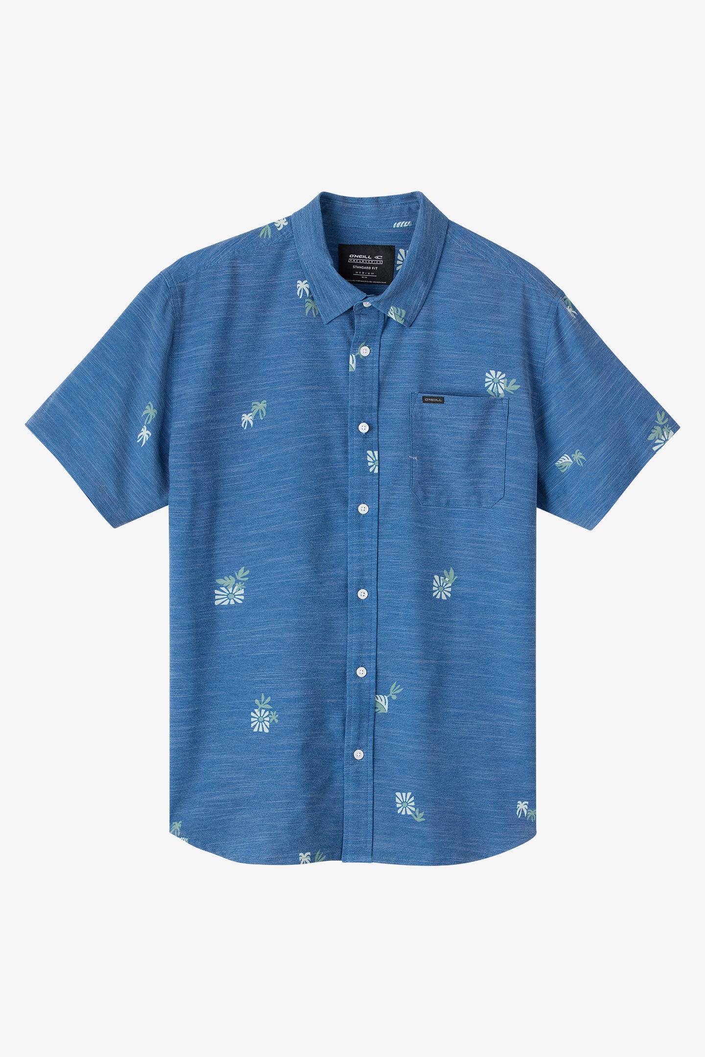 TRVLR Upf Traverse Slub Standard Standard Fit Shirt - Indigo | O'Neill