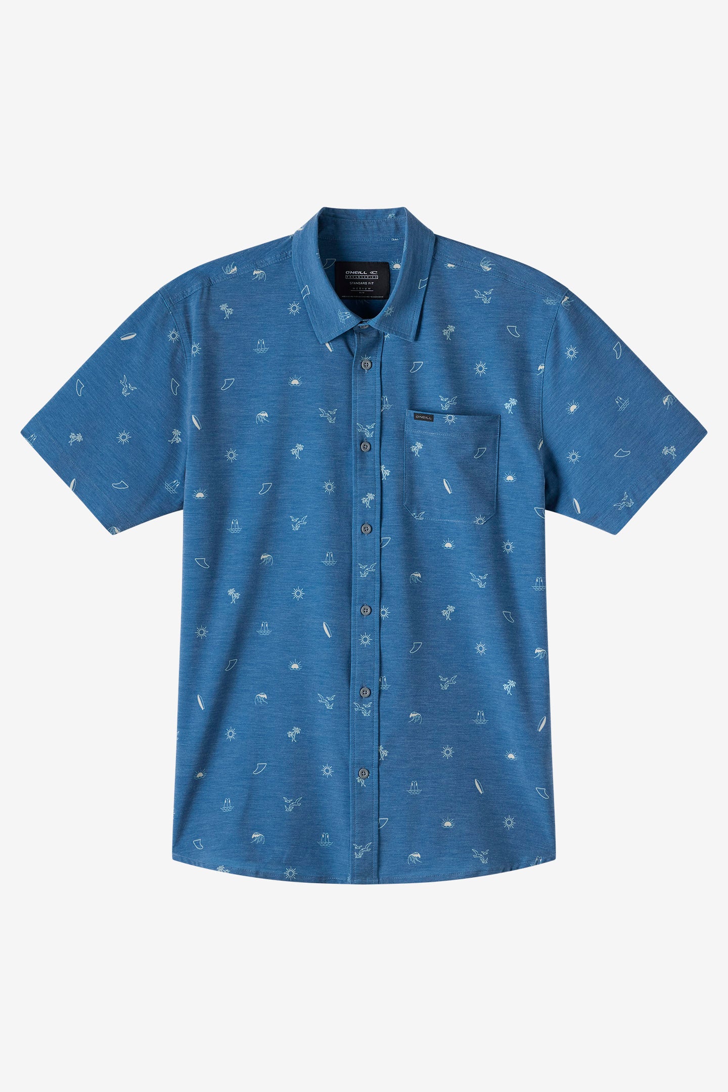 TRVLR Upf Traverse Standard Standard Fit Shirt - Indigo 2 | O'Neill