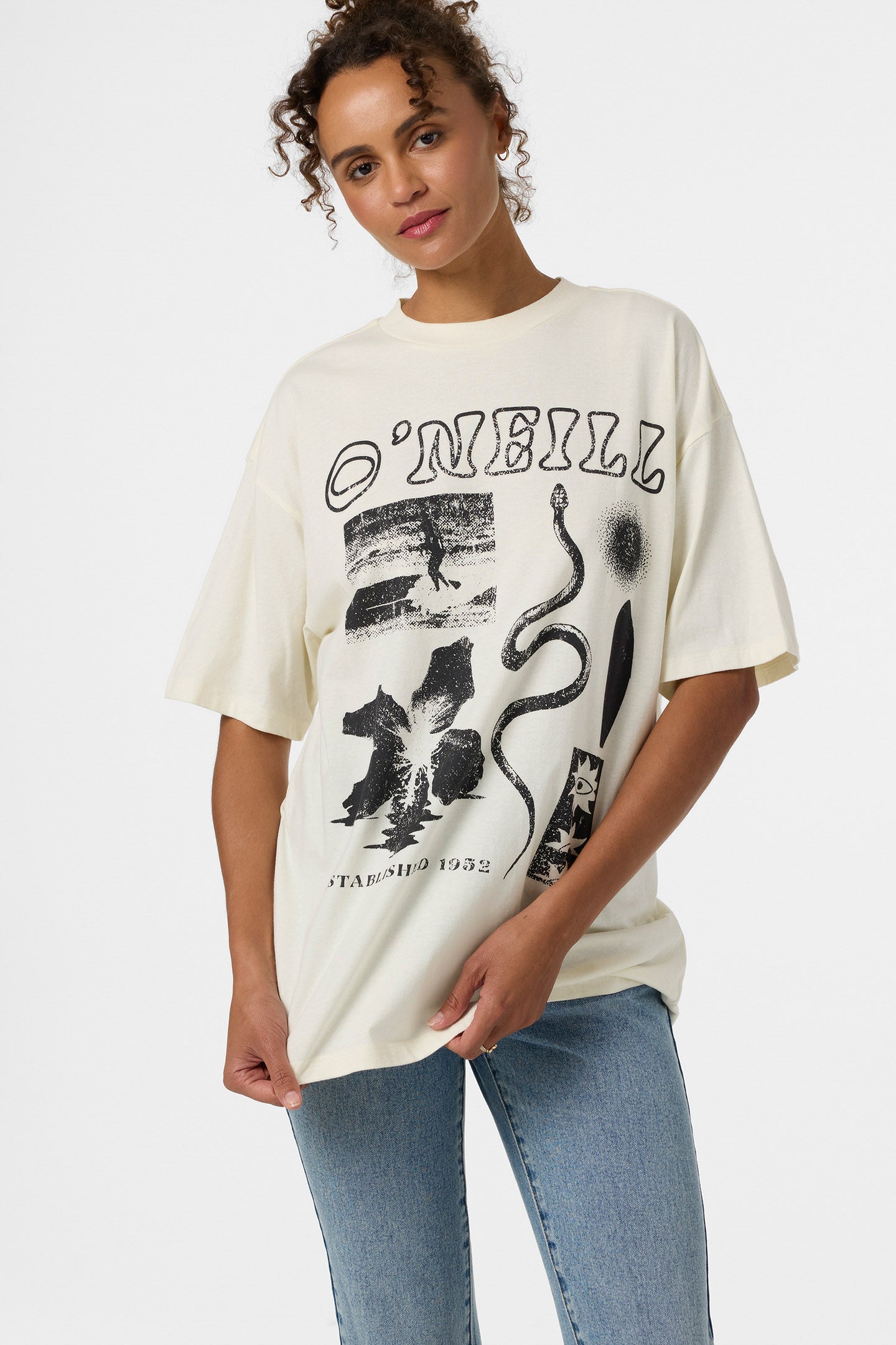 Tropic Meltdown Oversized Tee - Tofu | O'Neill