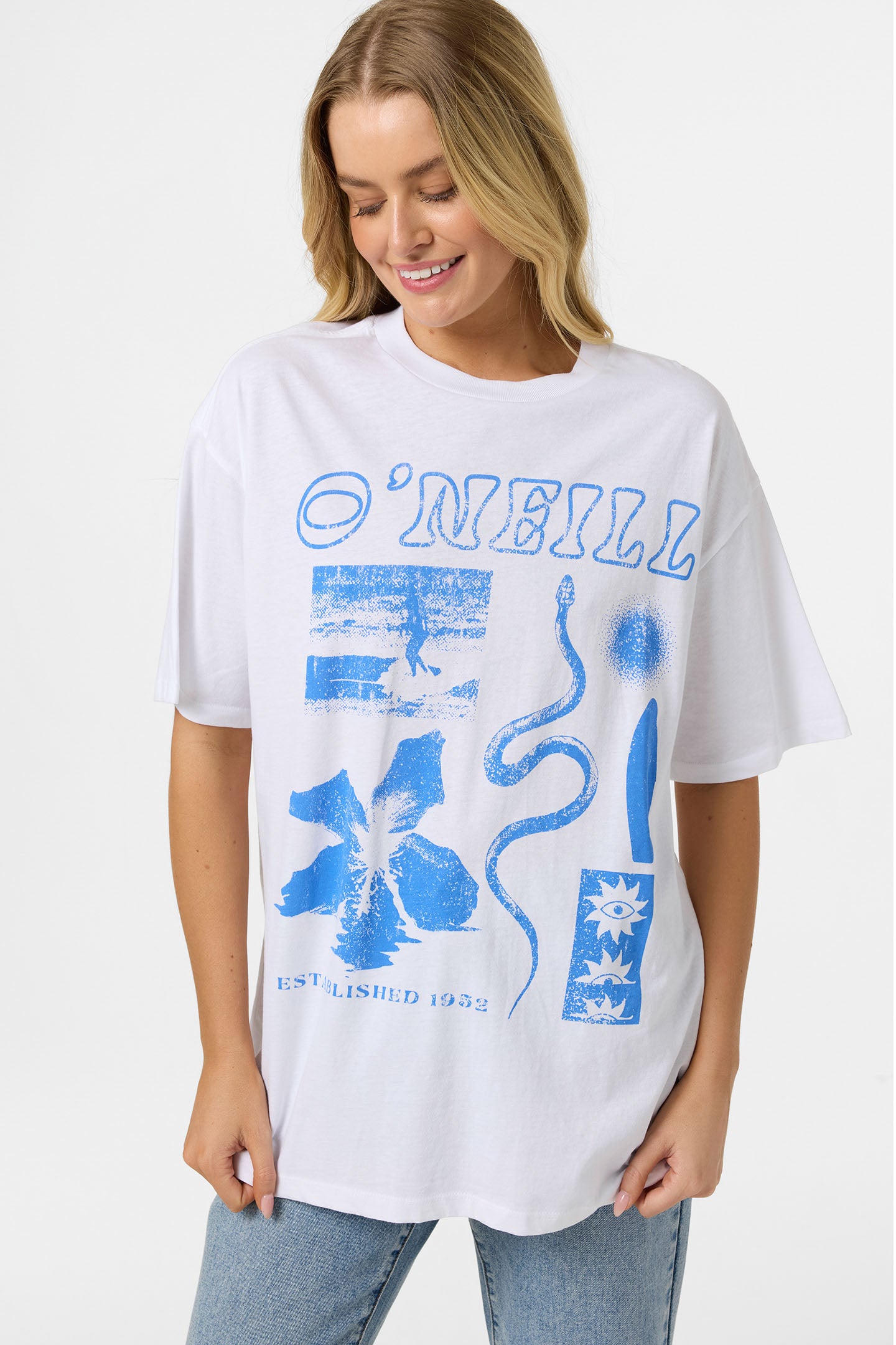 Tropic Meltdown Oversized Tee - White | O'Neill