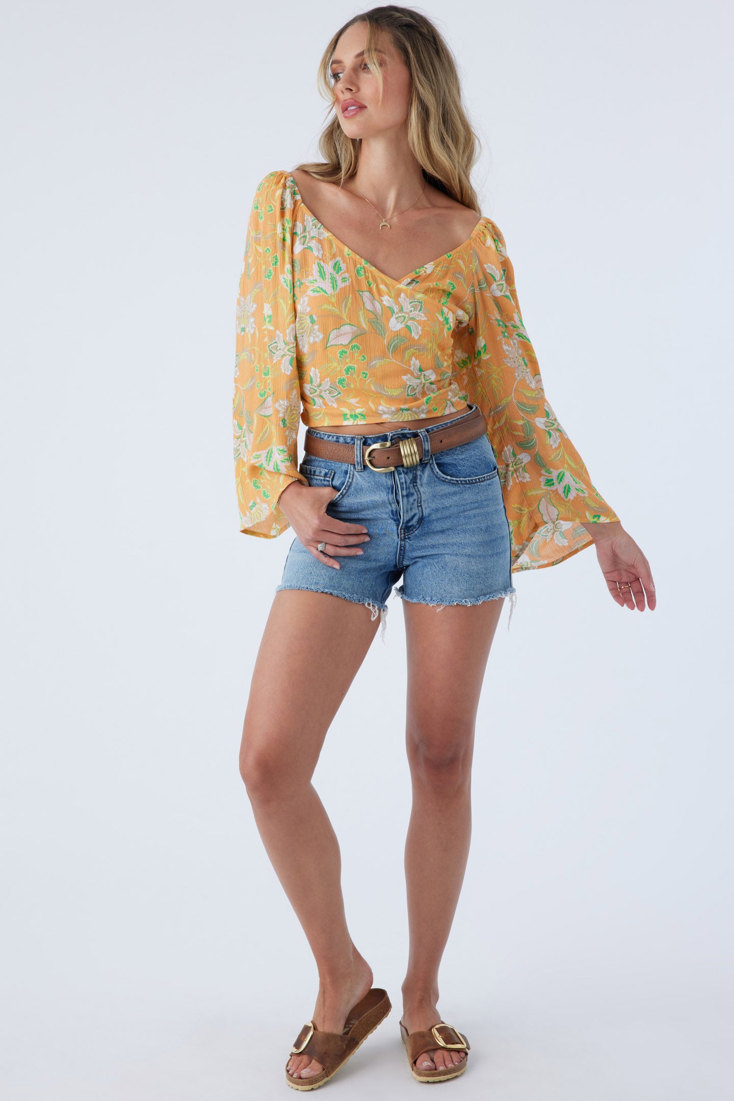 Angeline Long Sleeve Top - Tangerine | O'Neill