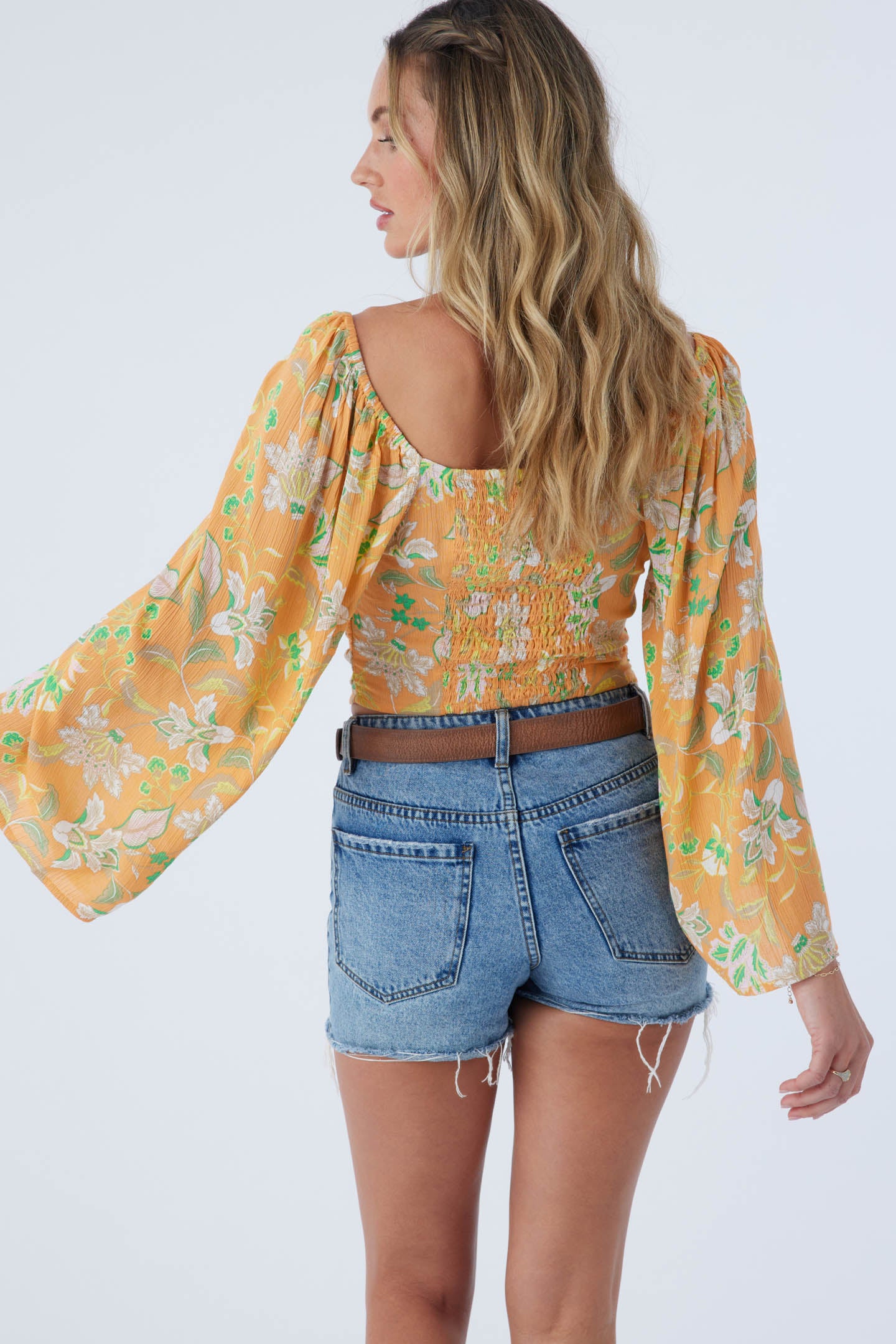 Angeline Long Sleeve Top - Tangerine | O'Neill