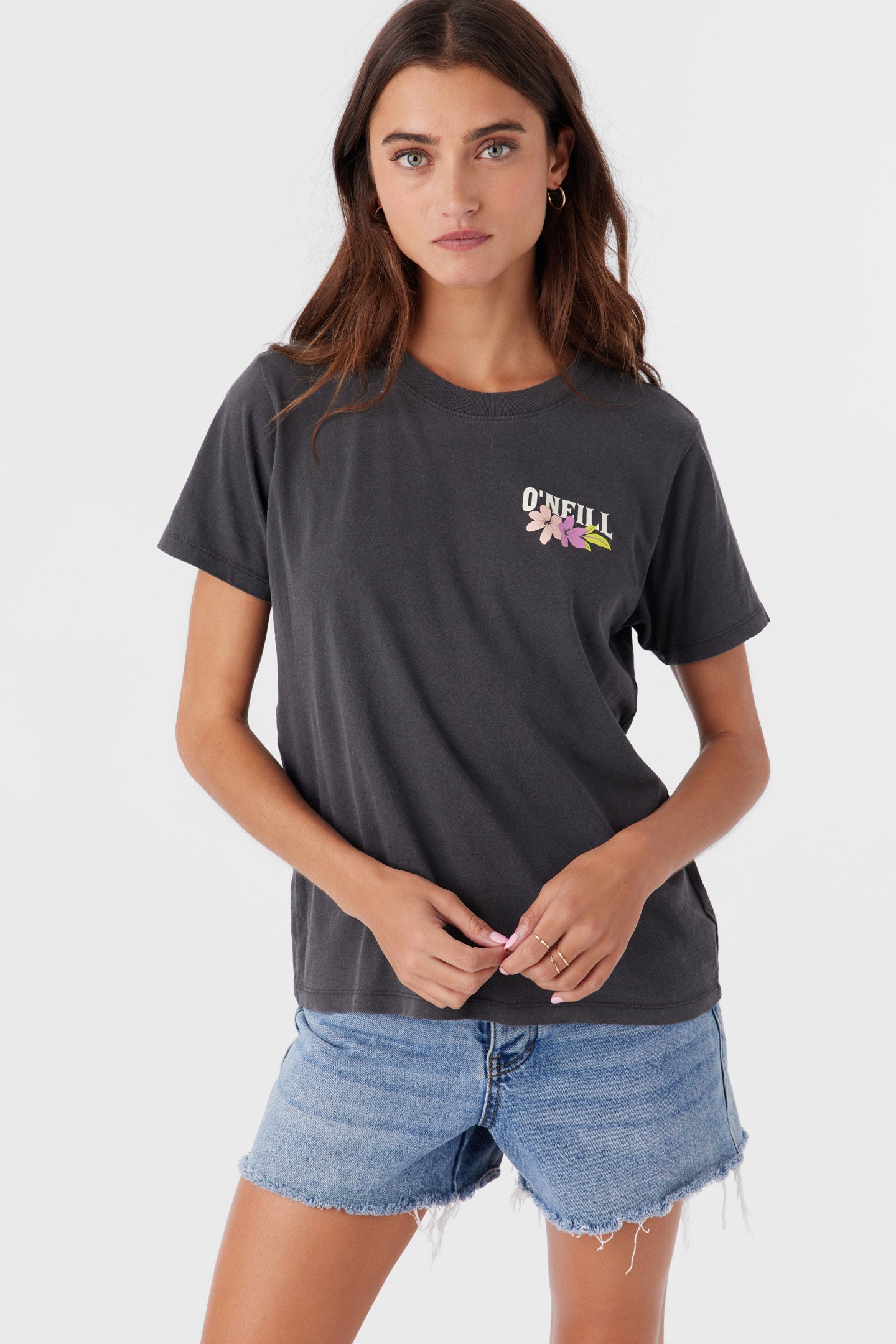 Abbie Beach Tee - Washed Black | O'Neill