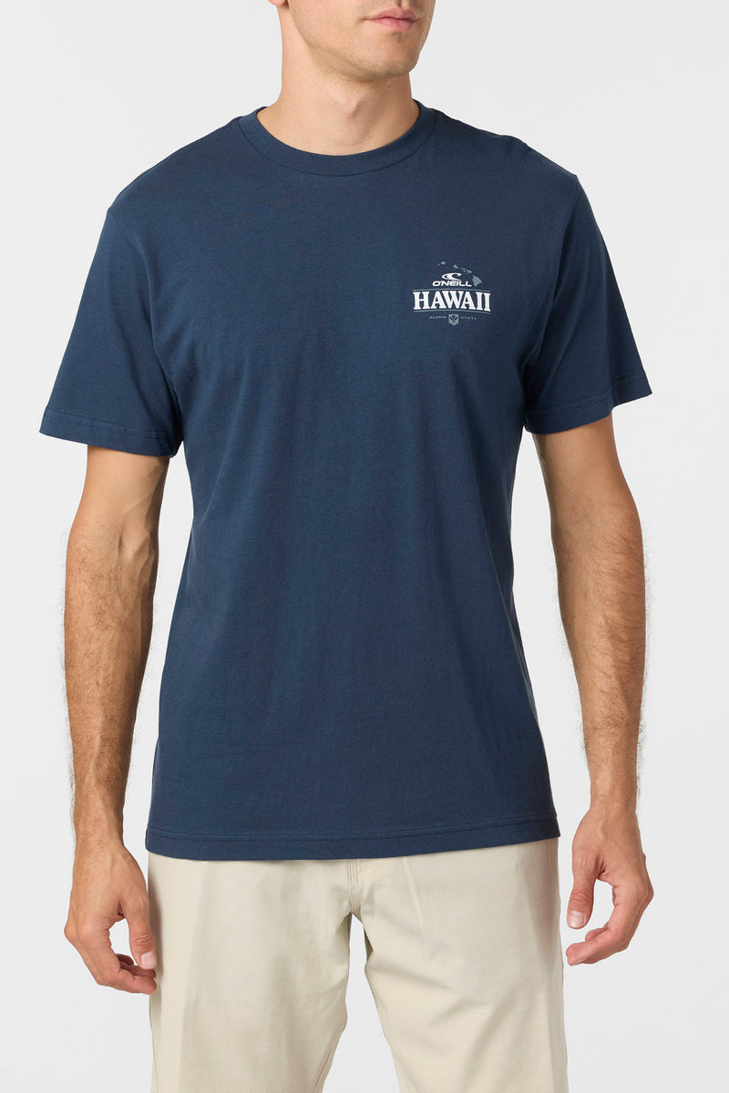 Horizon Lines Standard Fit Tee - New Navy | O'Neill