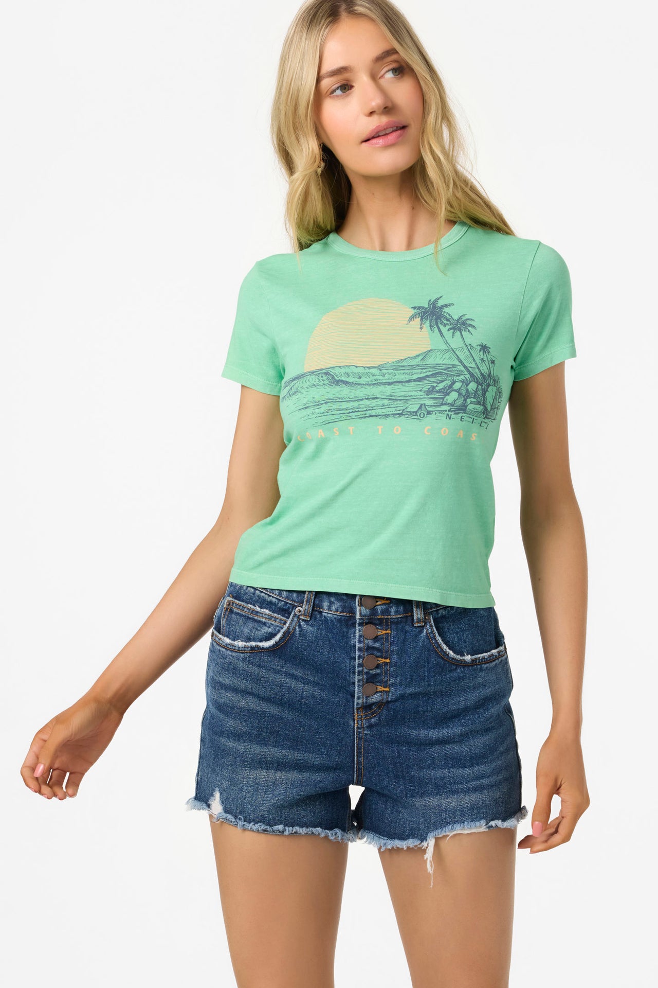 Coastal Vibes Tee - Jade Cream | O'Neill